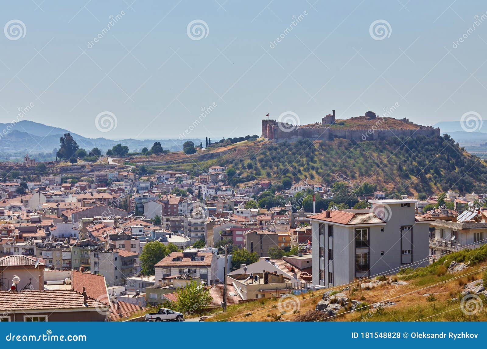 Historical Selcuk Castle. Royal Tombs Stock Photo - Image of building ...