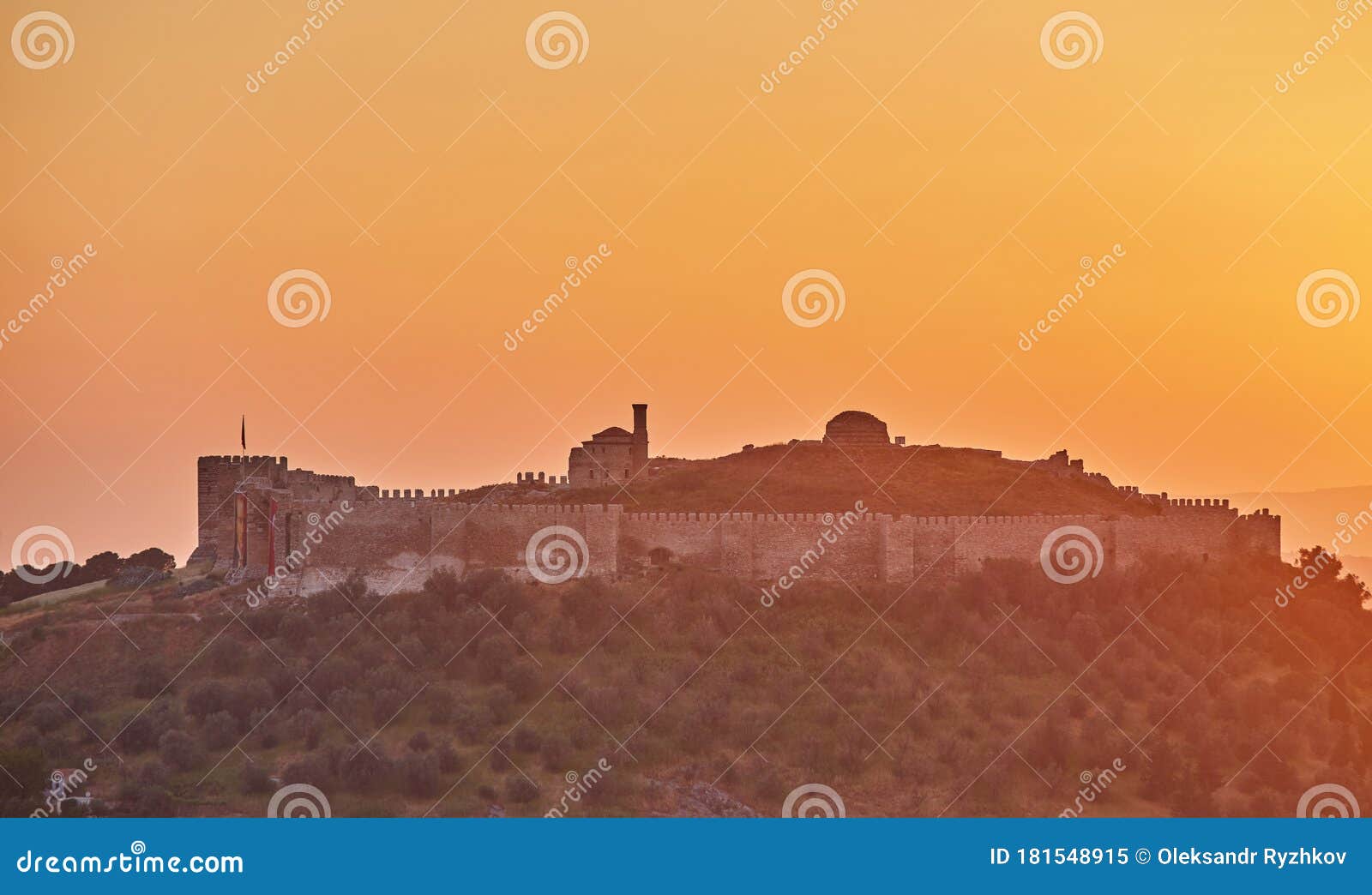 Historical Selcuk Castle. Royal Tombs Stock Image - Image of famous ...