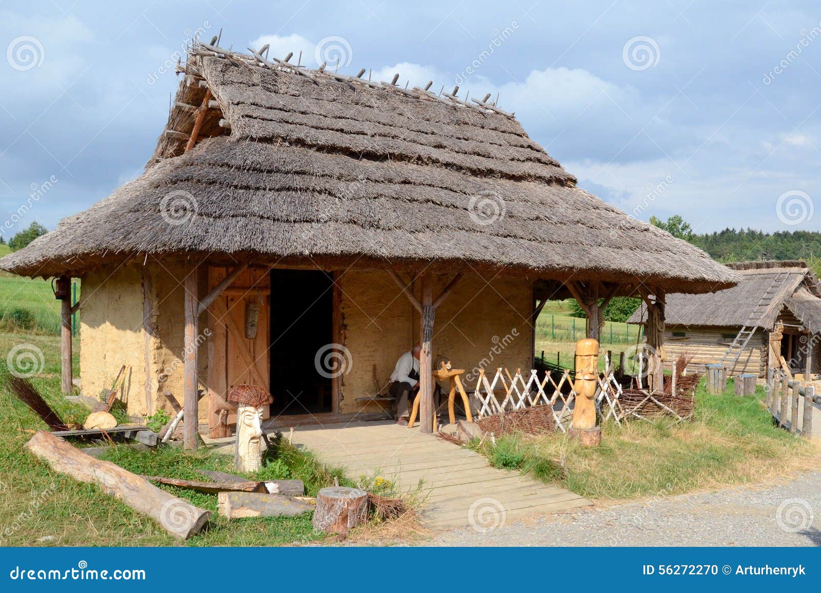 Historical settlement stock photo. Image of cottage, history - 56272270