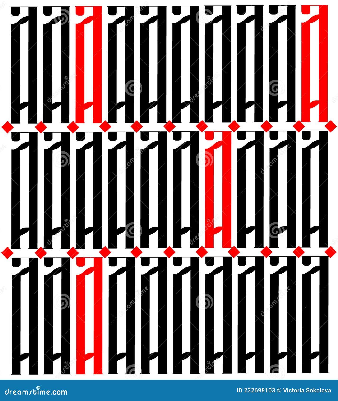 Historical Slavic Letters in the Style of Vyaz Stock Vector ...