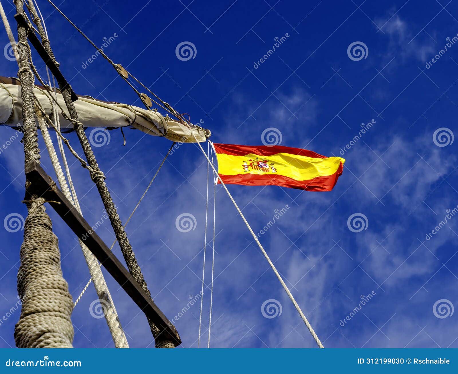 Rigging Spanish Galleon Stock Photography | CartoonDealer.com #42136298