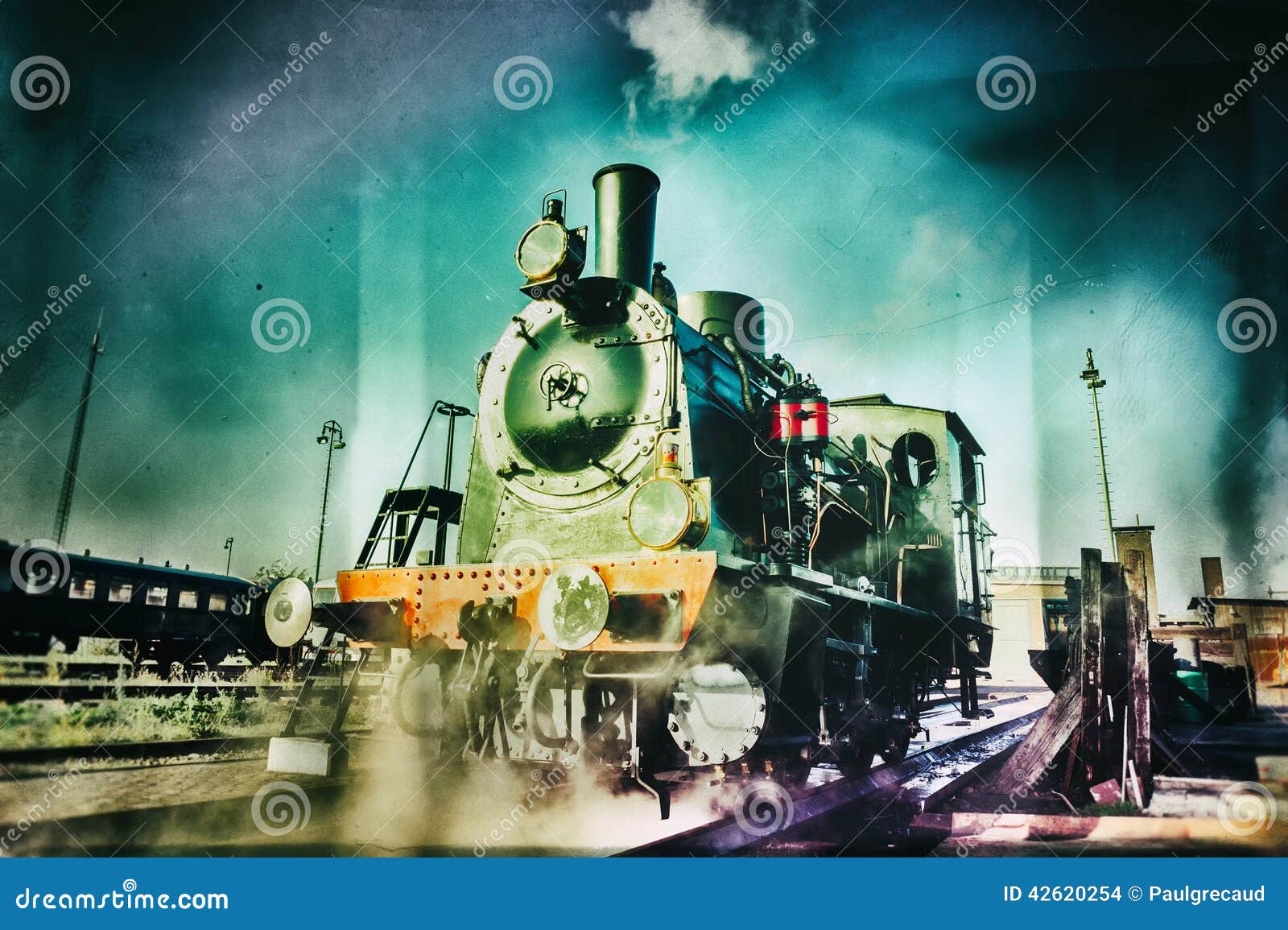 Historical Steam Engine Train Stock Photo - Image of metal, puffing ...