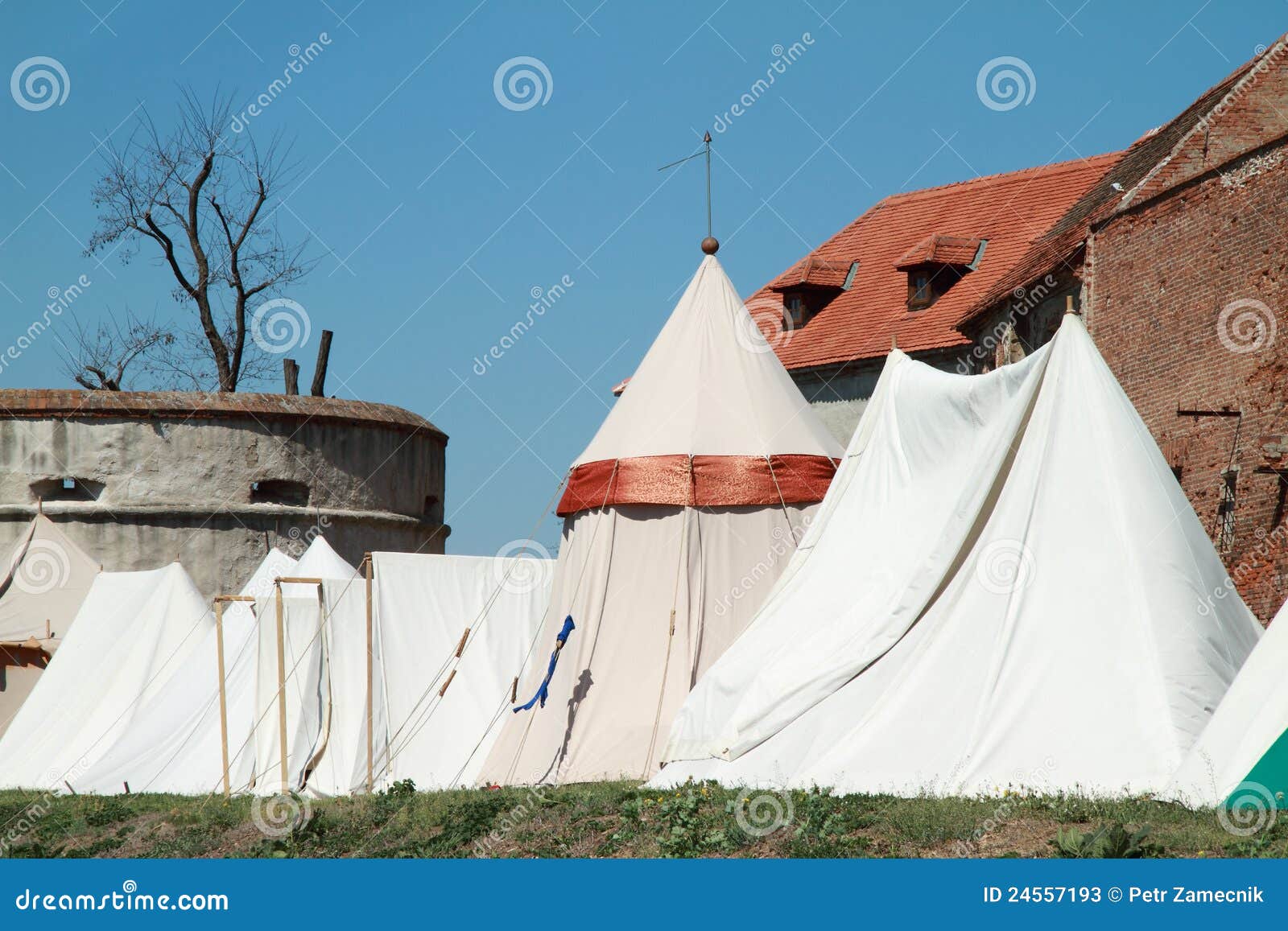 Historical tents stock image. Image of historic, camp - 24557193