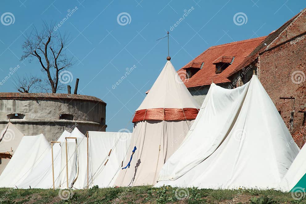 Historical tents stock image. Image of historic, camp - 24557193