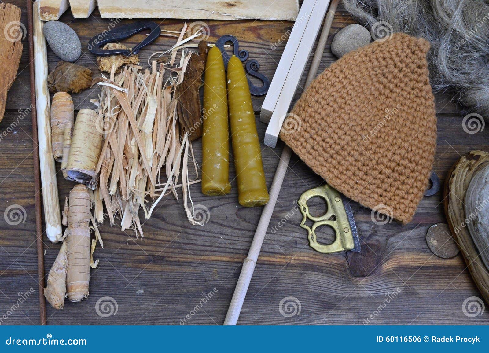 Historical Tools for Making Fire Stock Photo - Image of spark ...