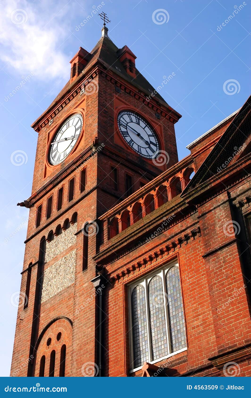 Historical Tower with Clock in Brighton Stock Image - Image of brick ...