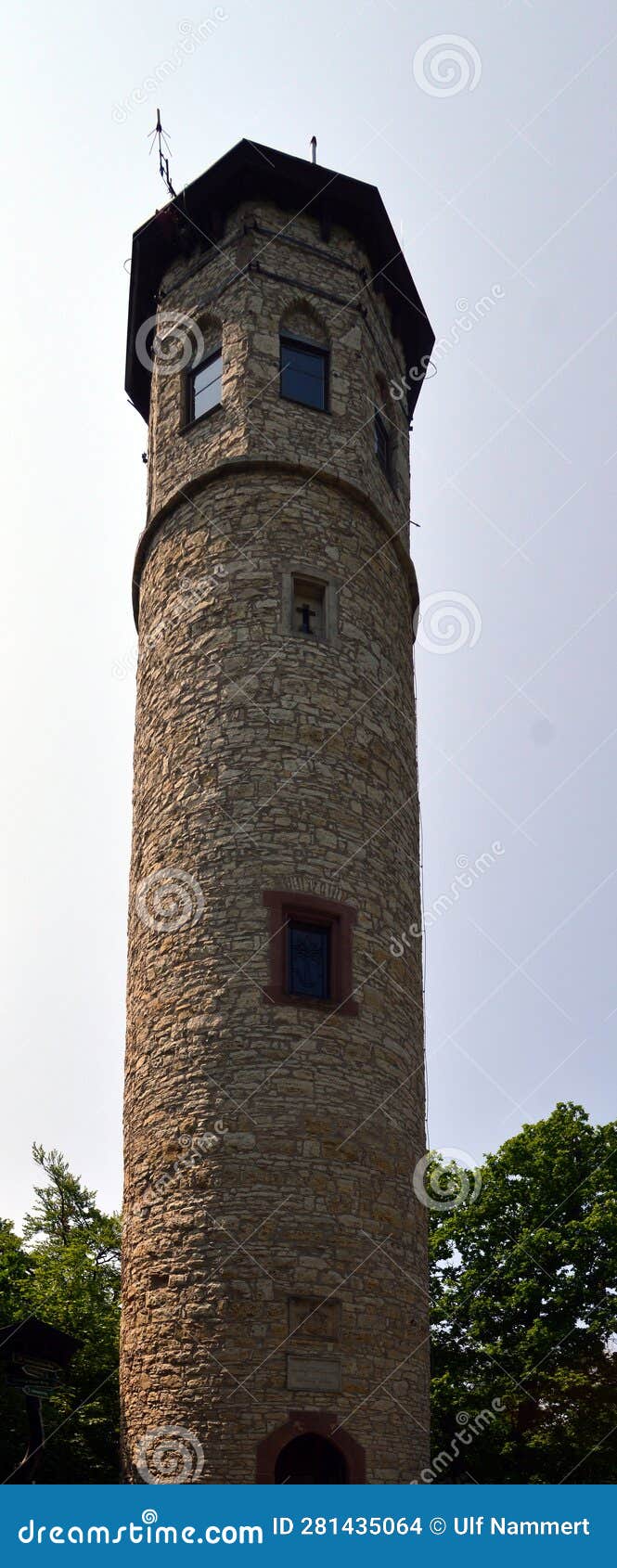 Historical Tower Paulinenturm in the Town Bad Berka, Thuringia Stock ...