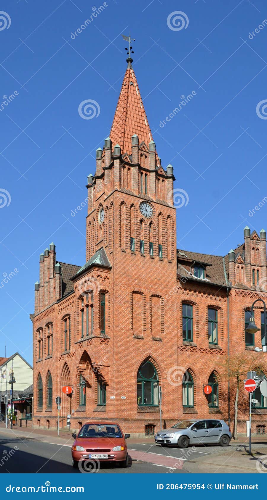Historical Town Hall in the Old Town of Walsrode, Lower Saxony Stock ...