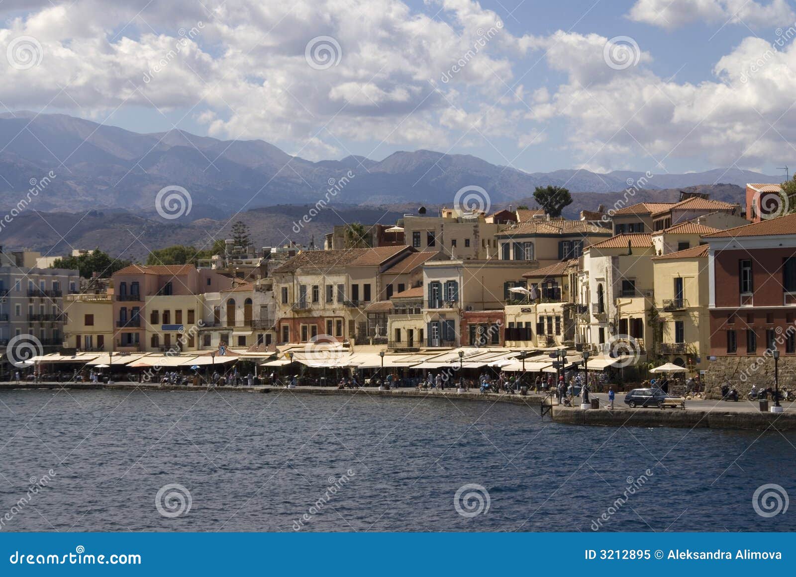 Historical venetian harbor stock image. Image of crete - 3212895