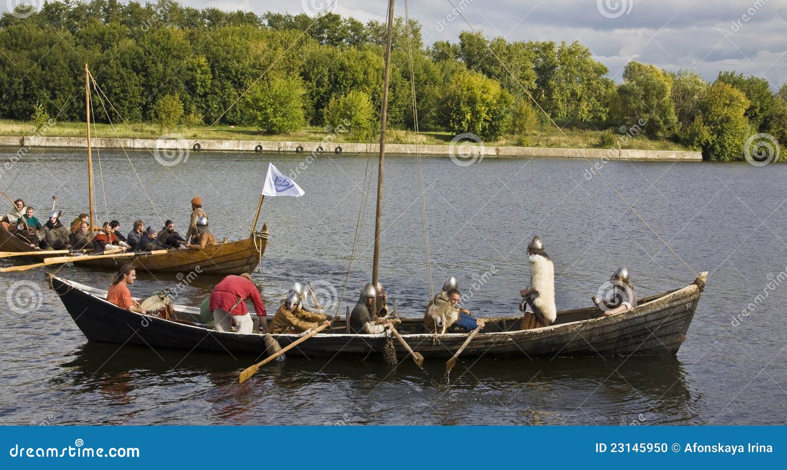 Historical vestival editorial image. Image of boat, performance - 23145950