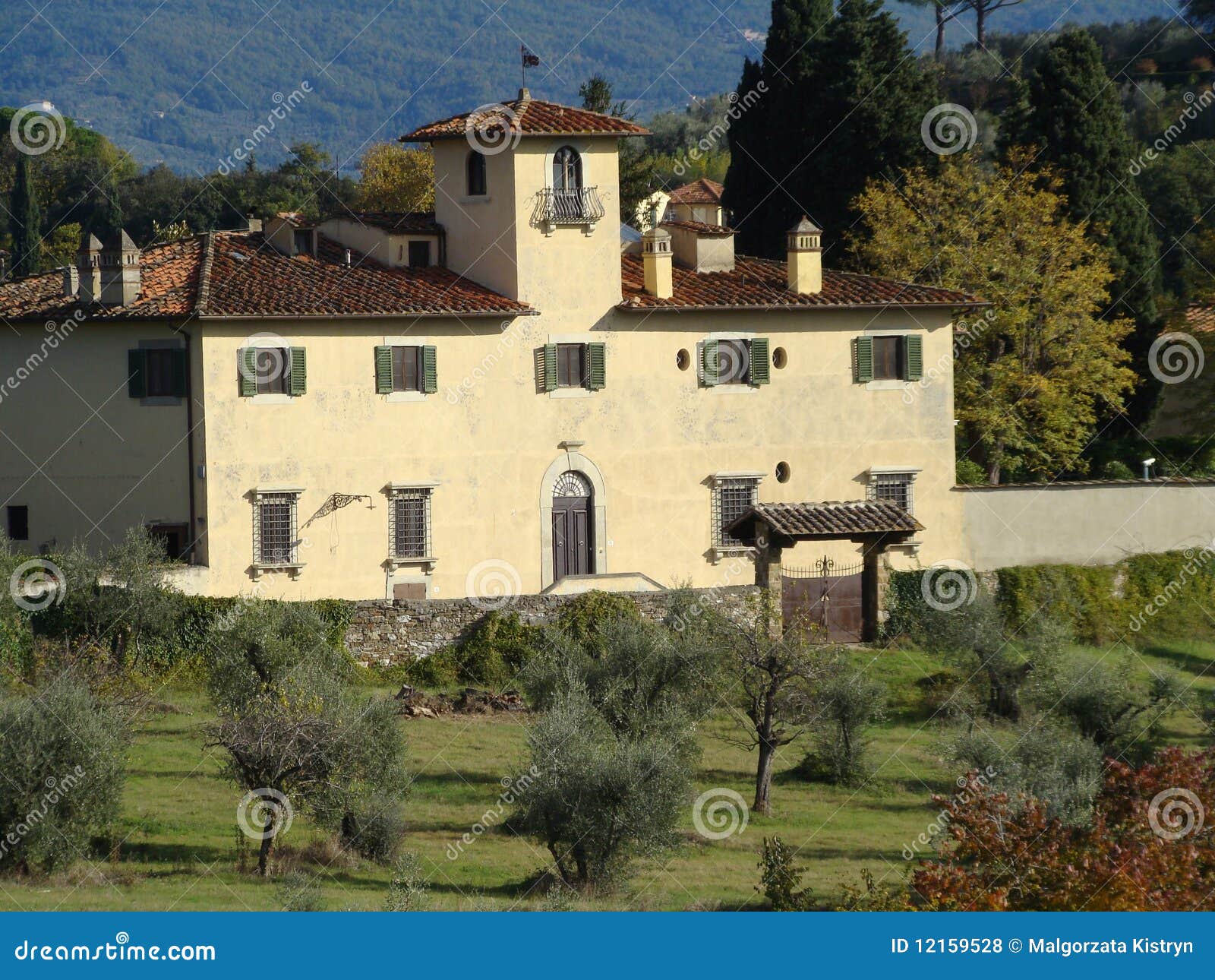 Historical Villa in Florence Stock Photo - Image of prestige ...