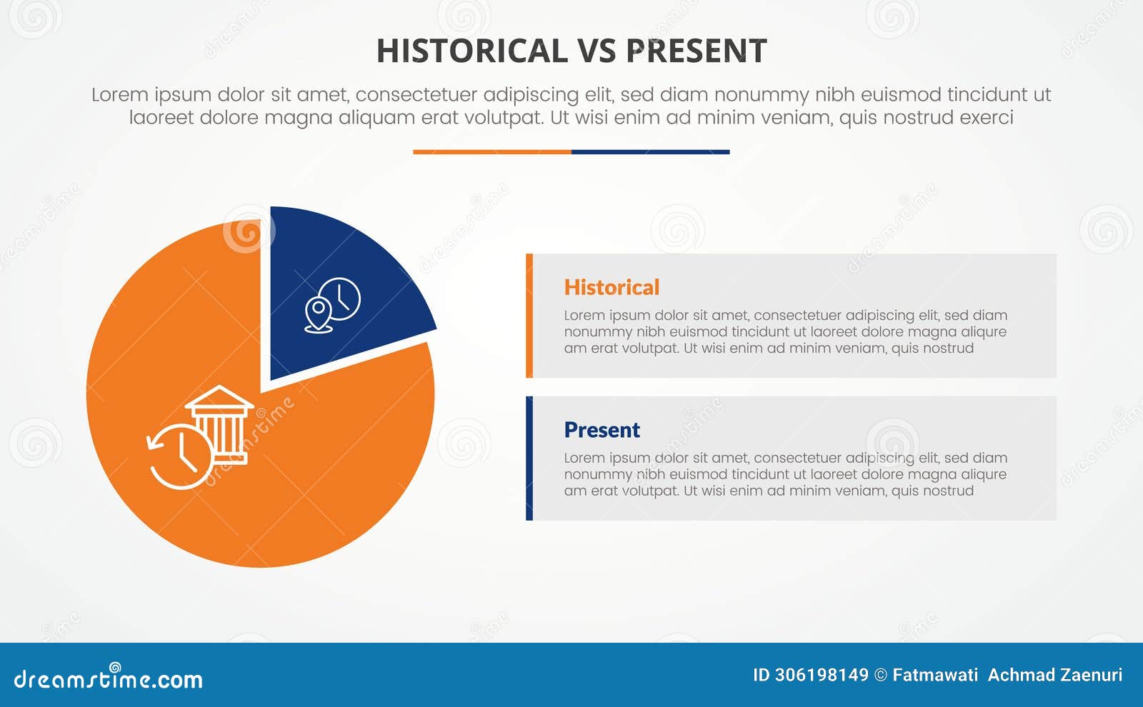 Historical Vs Present Versus Comparison Opposite Infographic Concept ...