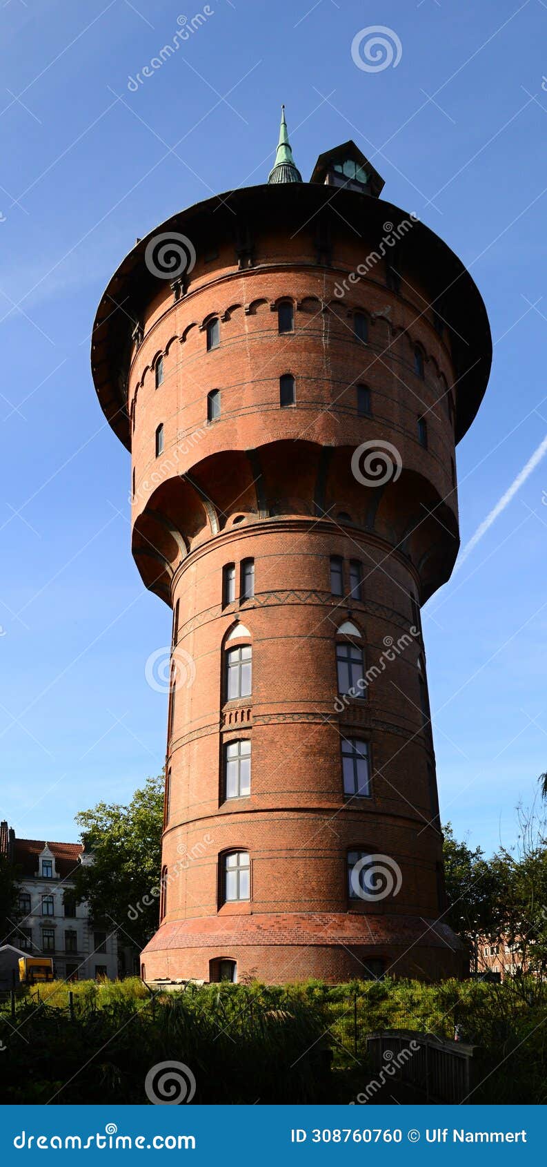 Historical Water Tower in the Town Cuxhaven, Lower Saxony Stock Photo ...