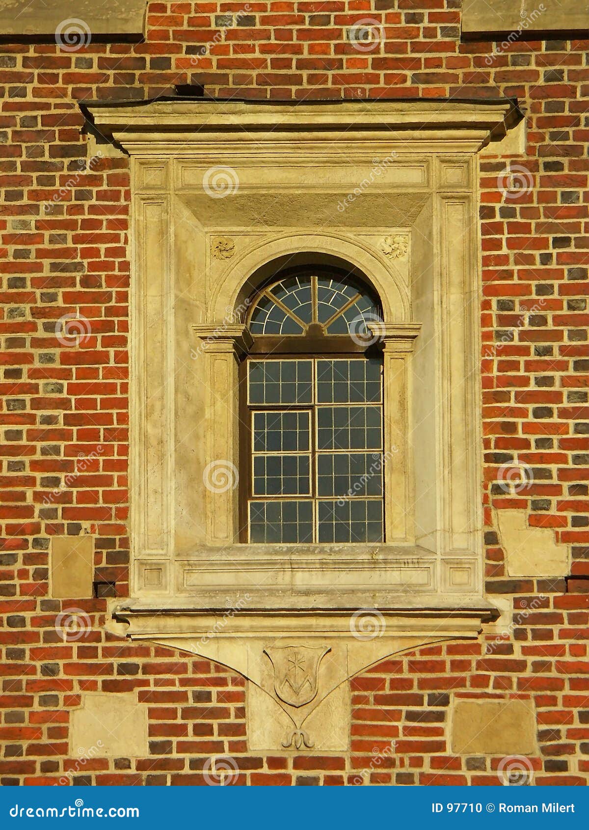 Historical window stock photo. Image of glass, brickwork - 97710