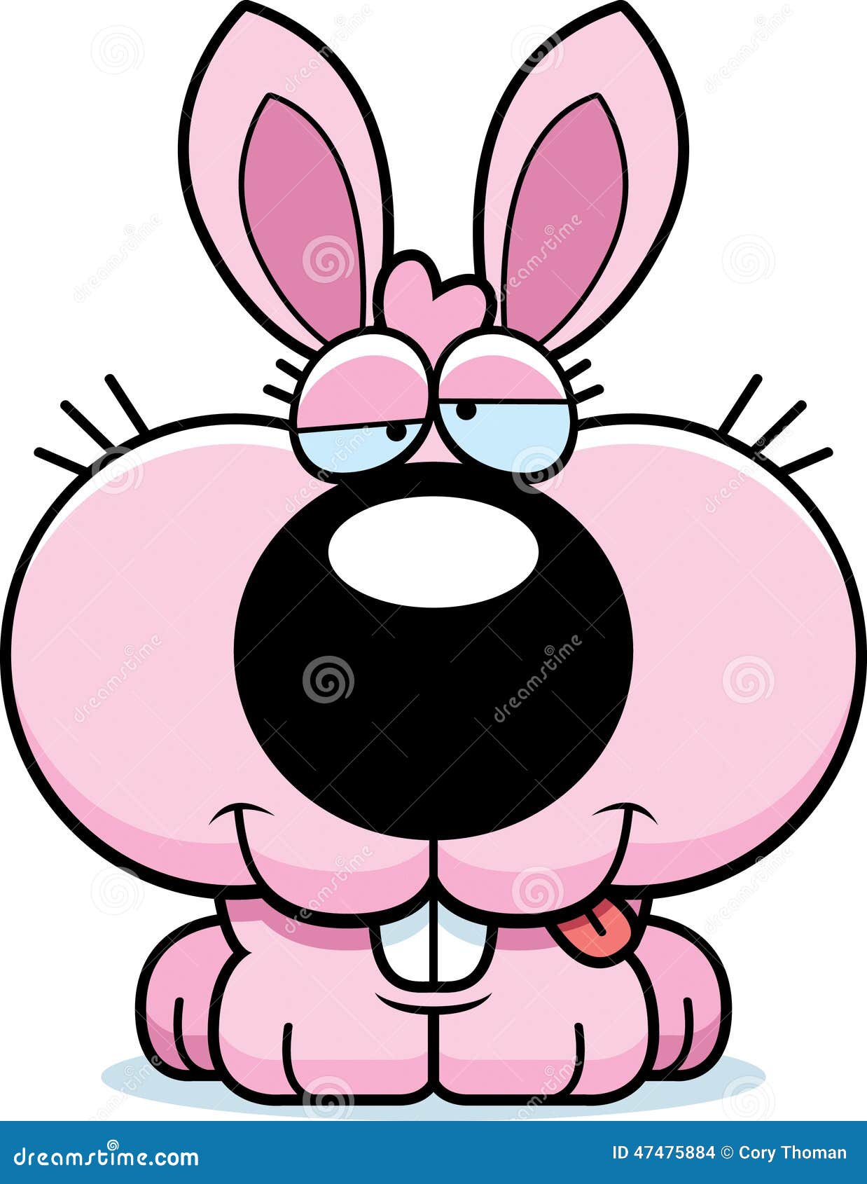 Historieta Bunny Rabbit Torpe Ilustración del Vector - Ilustración de ...