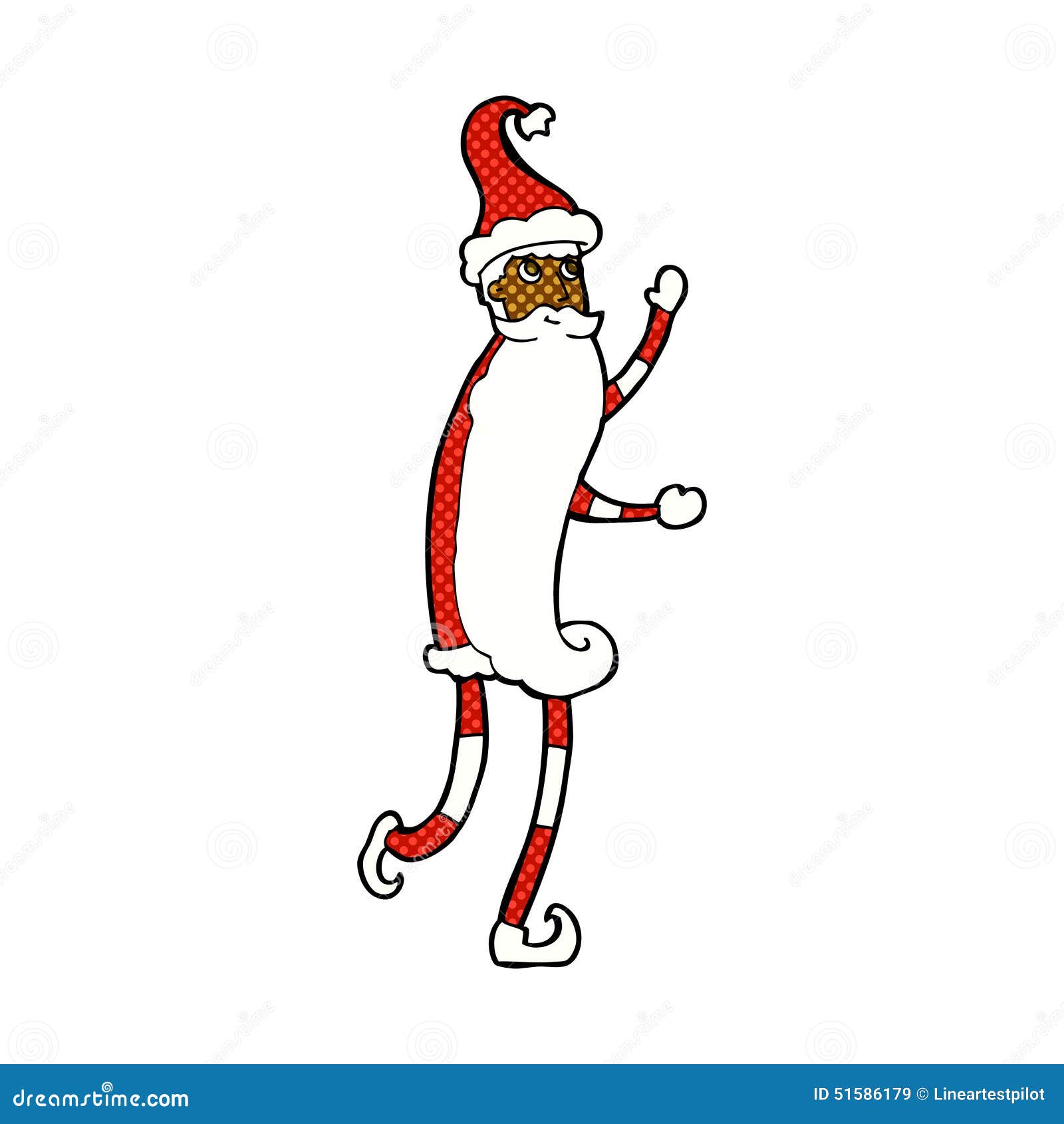 Historieta Cómica Santa Flaco Stock de ilustración - Ilustración de ...