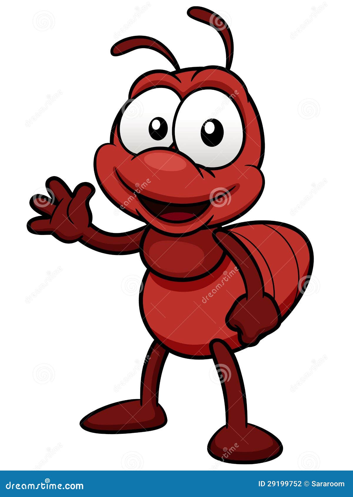 Historieta de la hormiga ilustración del vector. Ilustración de bicho ...