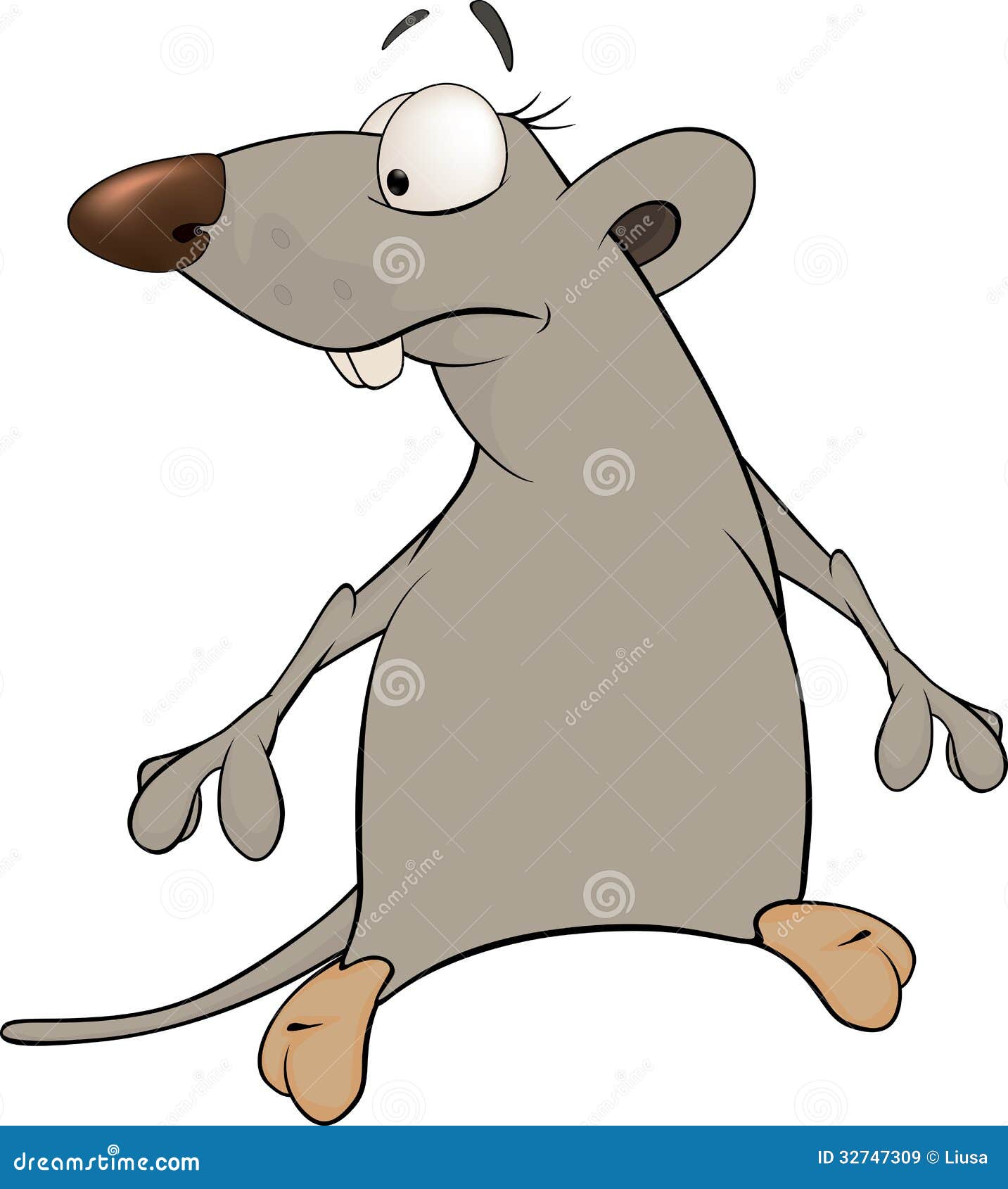 Historieta de la rata ilustración del vector. Ilustración de amistad ...