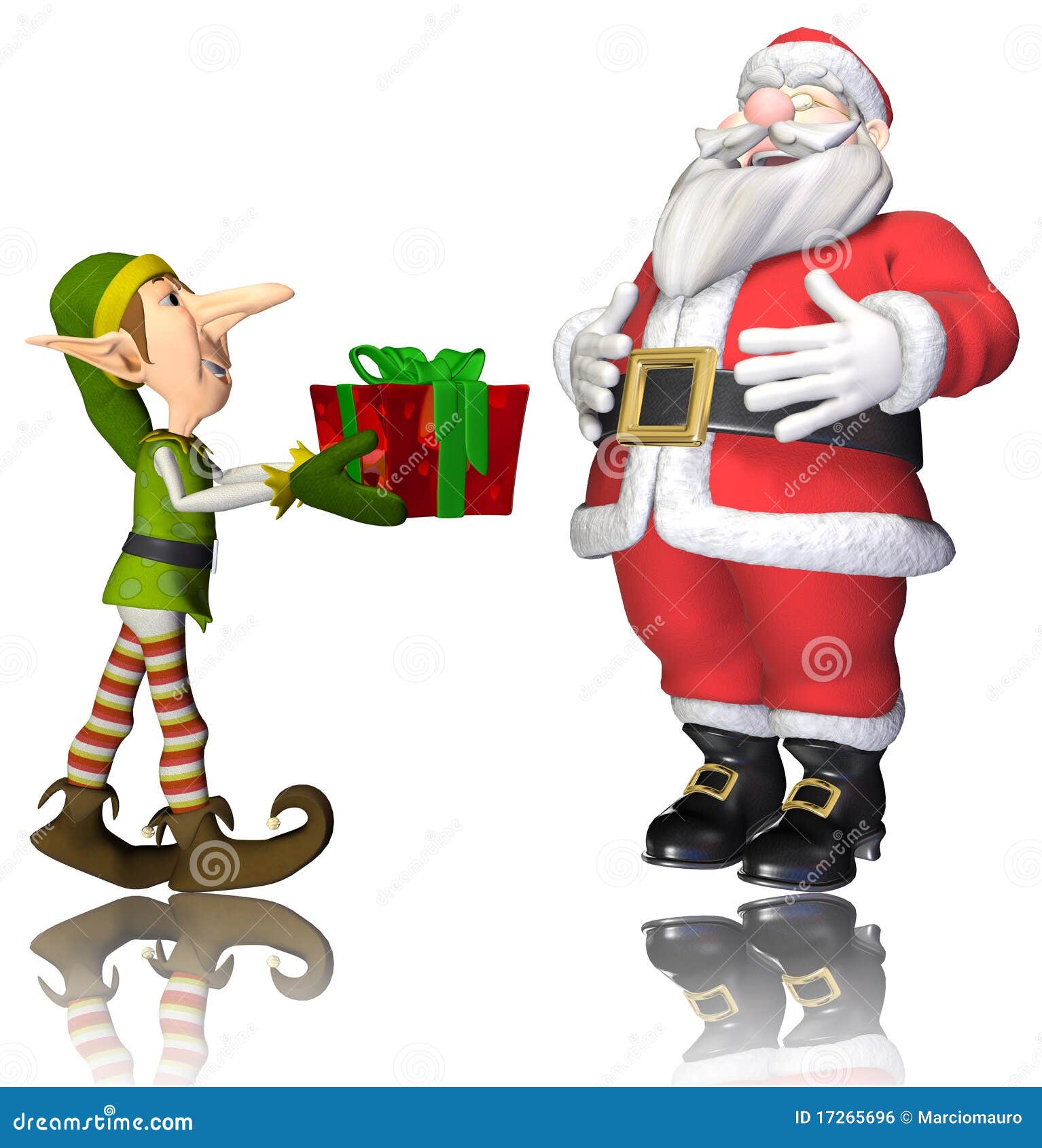 Historieta De Santa Y Del Duende Que Pasa El Presente Imagen. Imagen ... Historieta De Santa Y Del Duende Que Pasa El Presente Imagen. Imagen ...