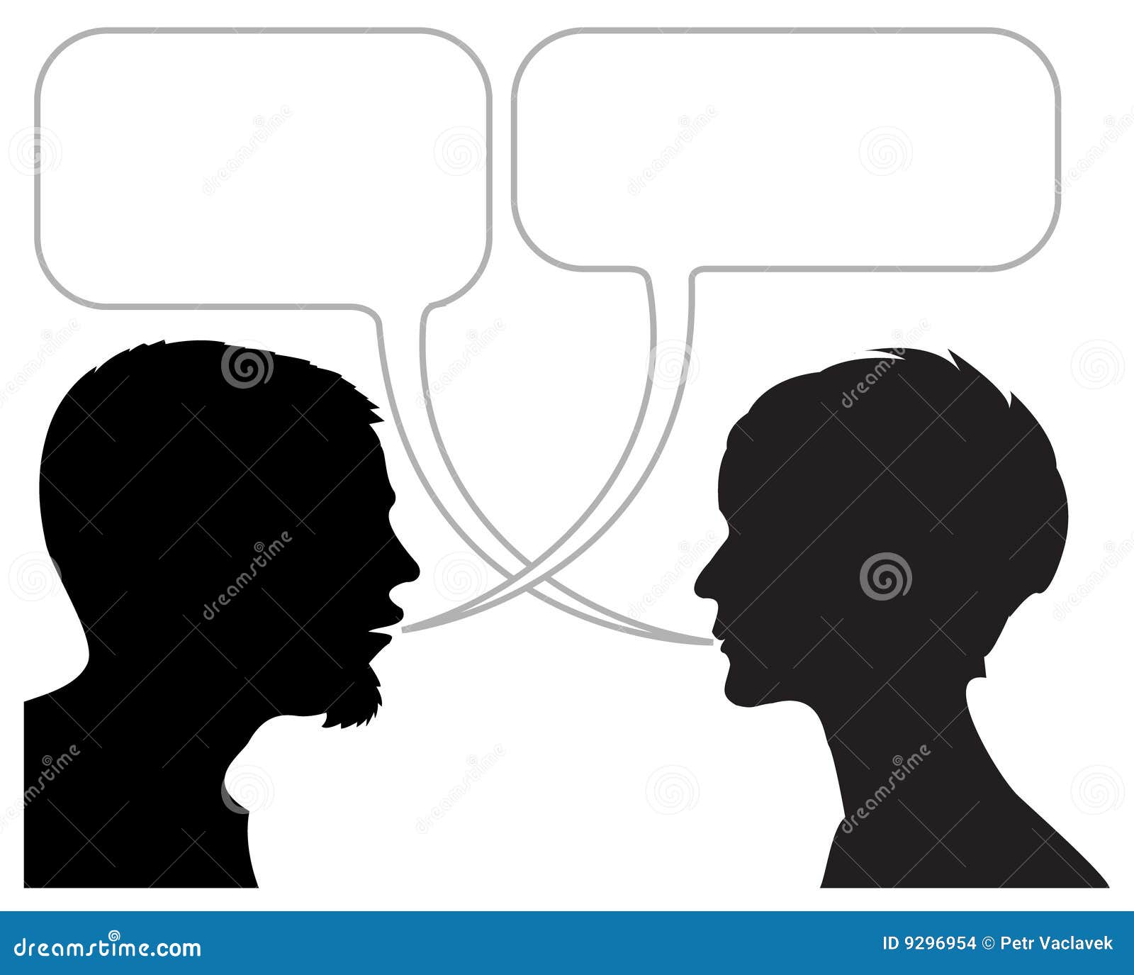 Historieta del diálogo ilustración del vector. Ilustración de problema ...