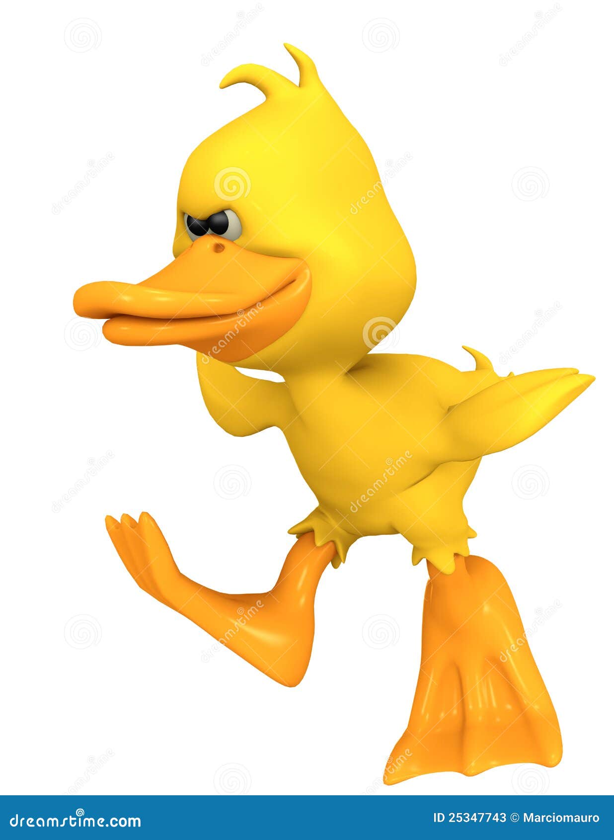 Historieta Del Pato Enojada Stock de ilustración - Ilustración de ...