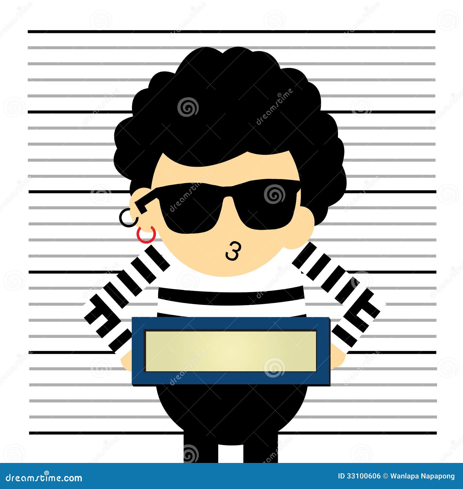 Historieta del preso stock de ilustración. Ilustración de delincuente ...