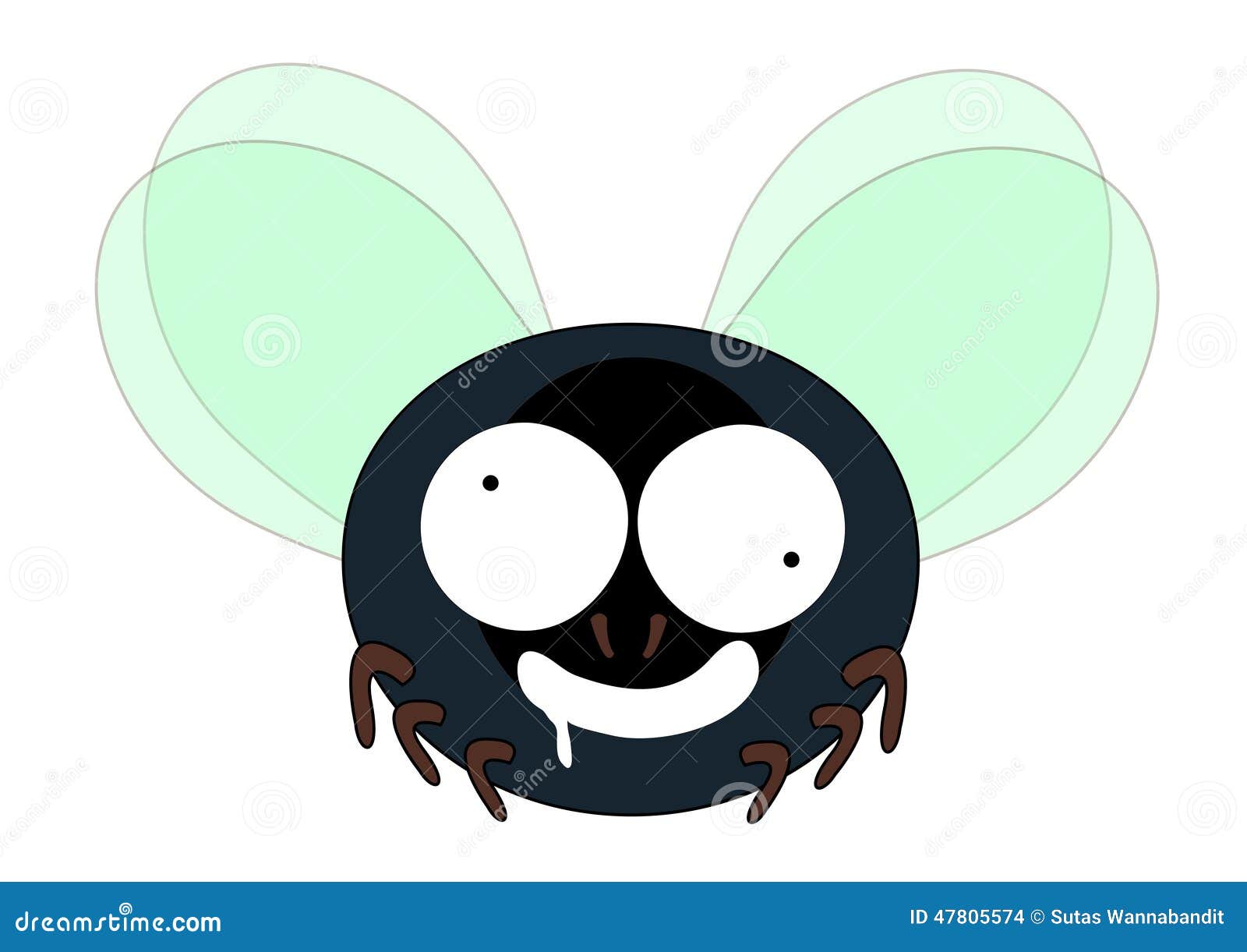 Historieta Enojada De La Mosca Ilustración del Vector - Ilustración de ...