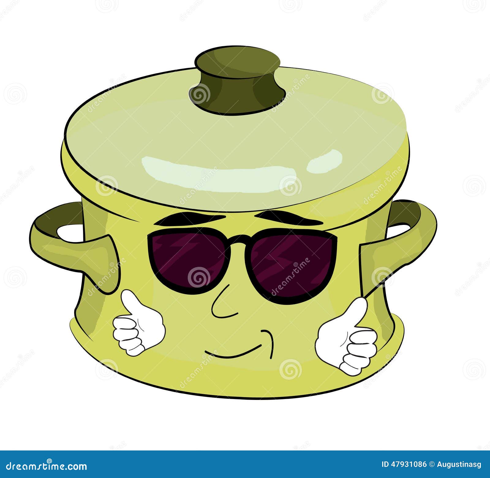 Historieta fresca del cazo stock de ilustración. Ilustración de cazo ...