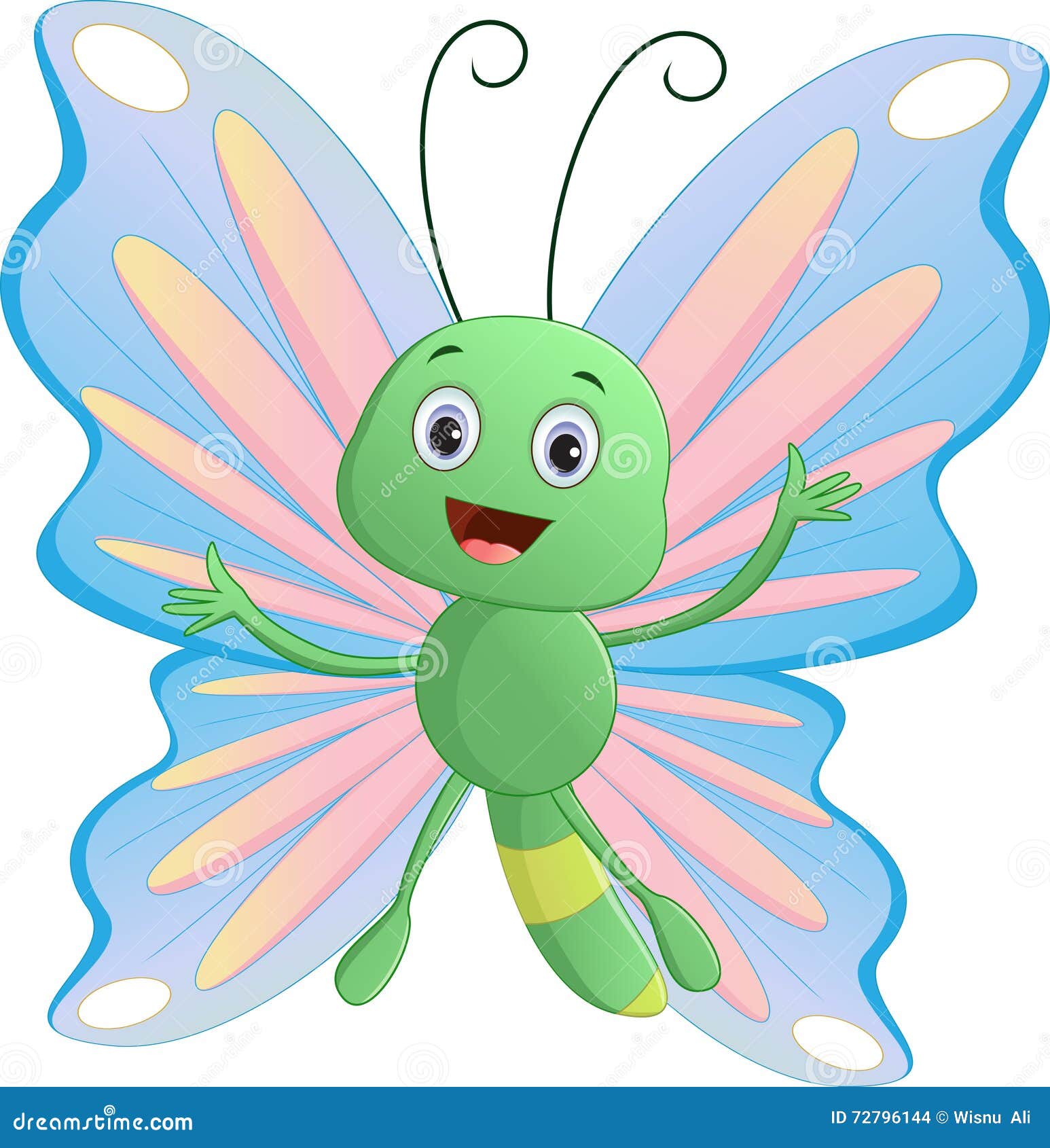 Historieta Linda De La Mariposa Ilustración del Vector - Ilustración de ...