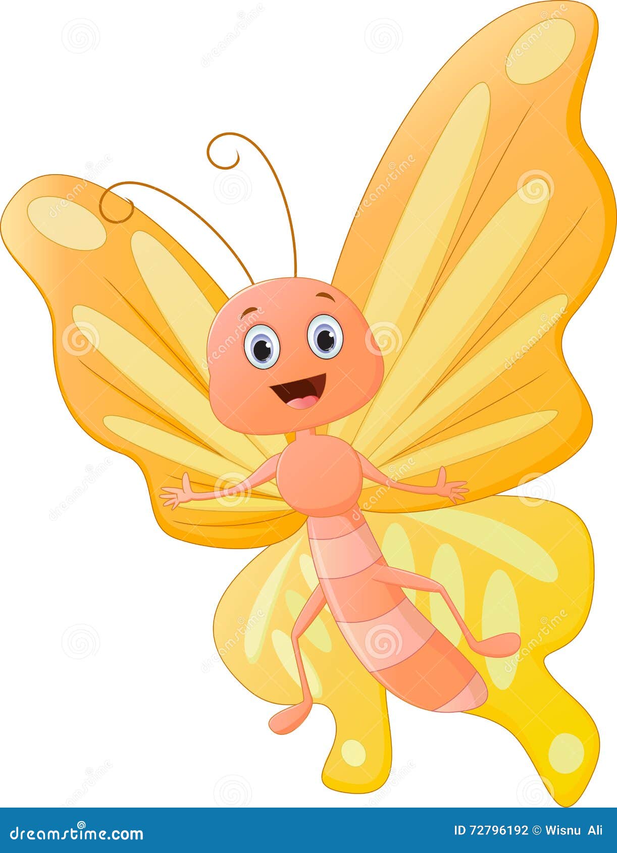 Historieta Linda De La Mariposa Ilustración del Vector - Ilustración de ...