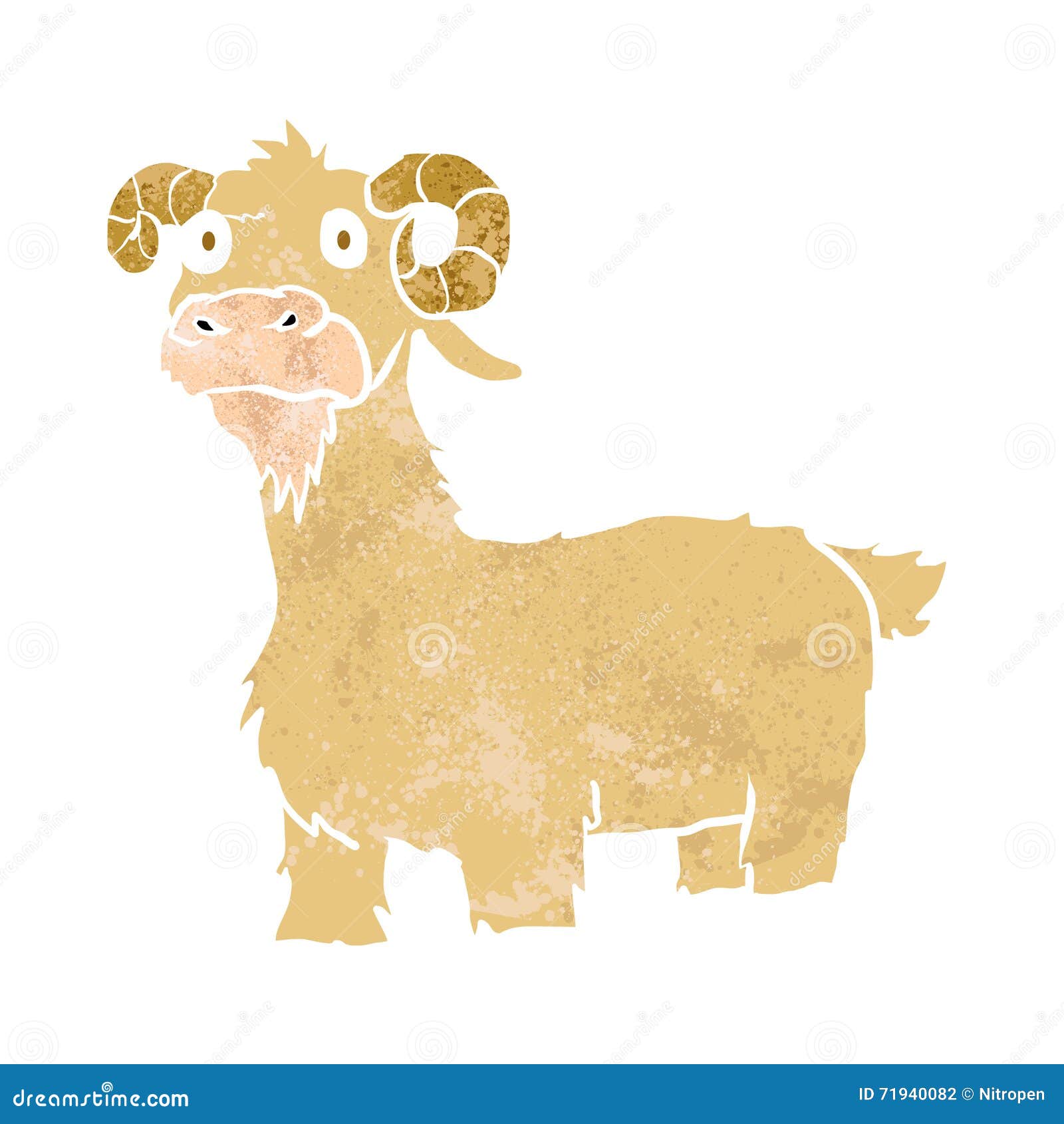 Historieta Loca De La Cabra Ilustración del Vector - Ilustración de ...