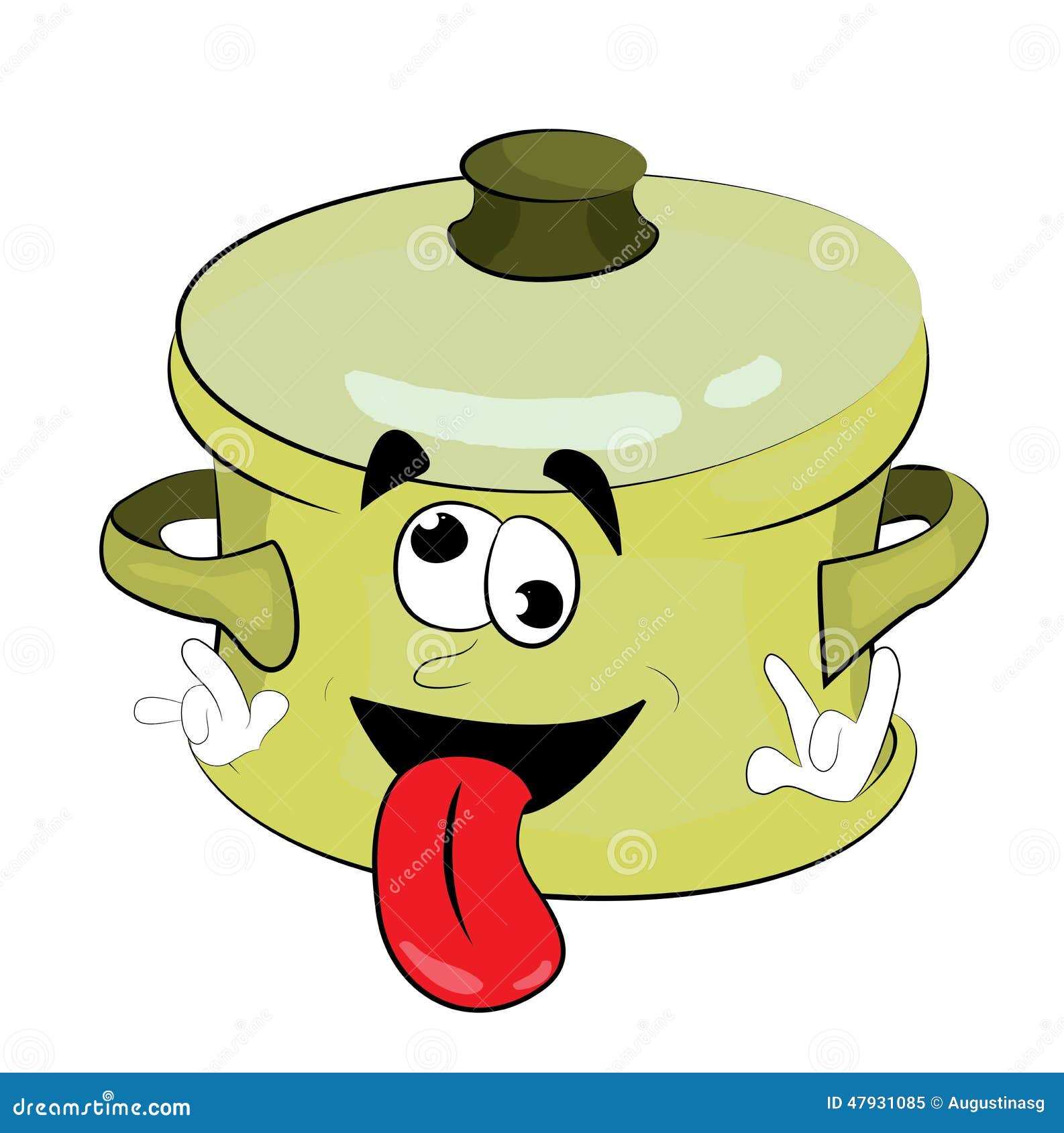 Historieta loca del cazo stock de ilustración. Ilustración de loco ...