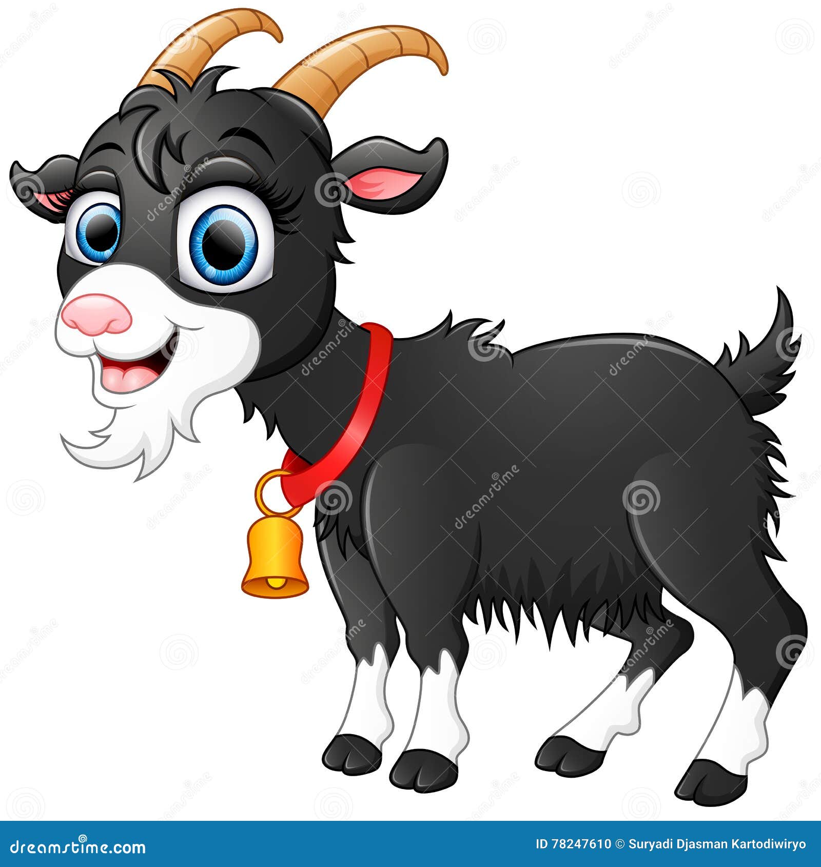 Historieta Negra Linda De La Cabra Ilustración del Vector - Ilustración ...