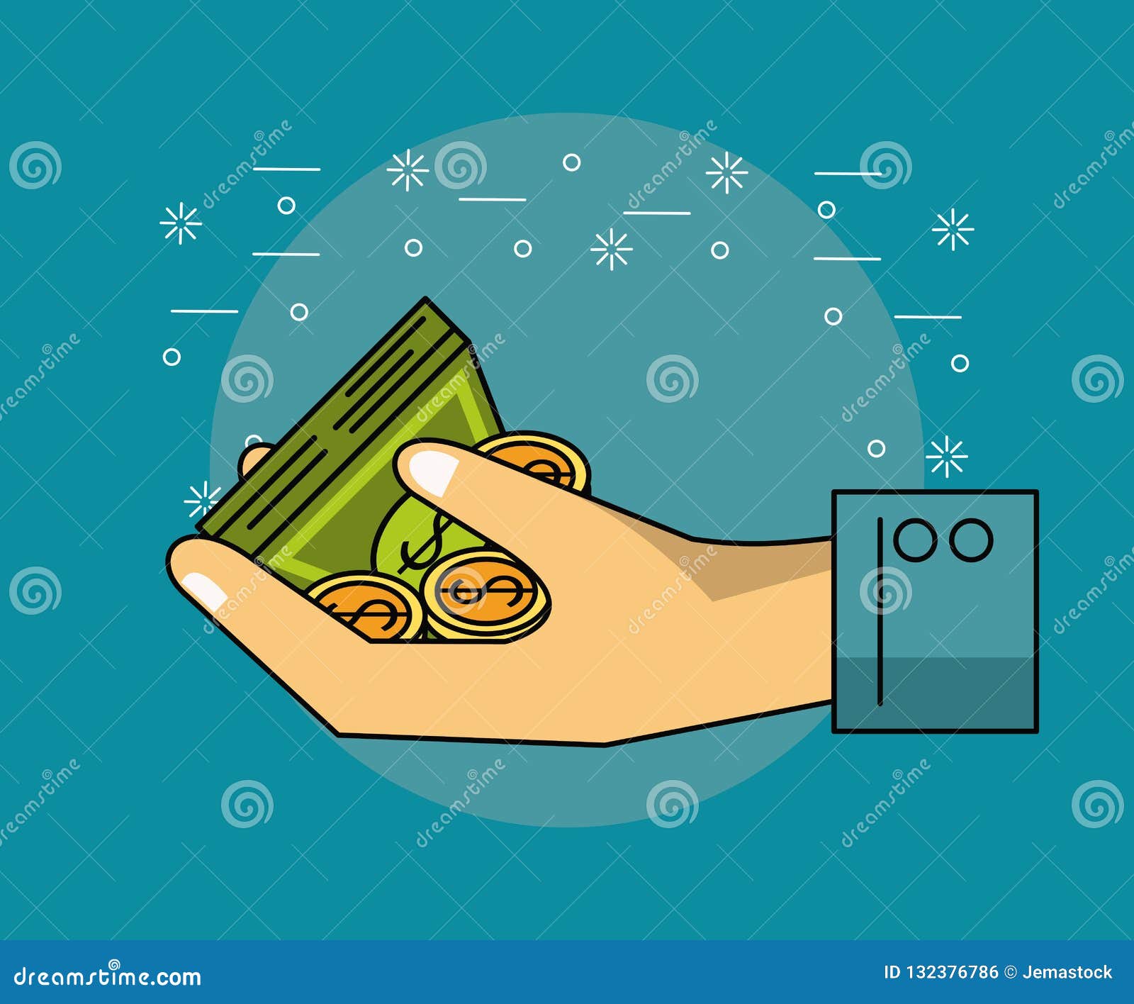 Historietas Del Pago De La Mano Ilustración del Vector - Ilustración de ...