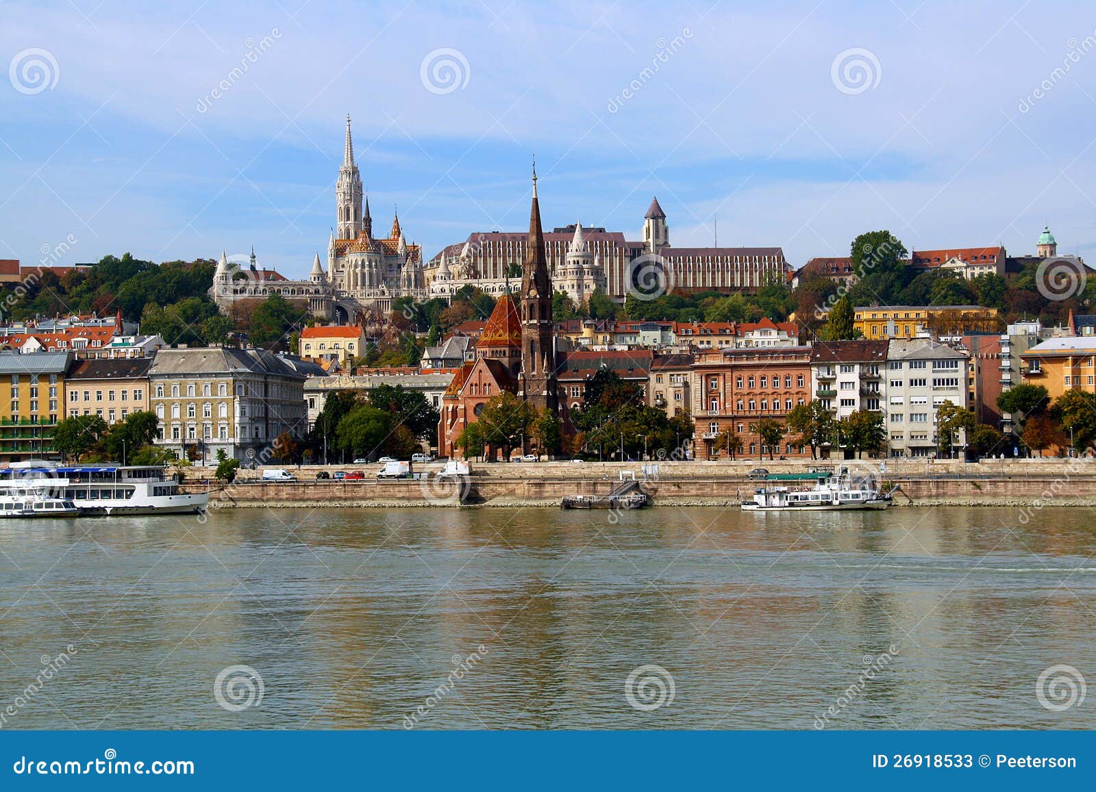 Historisch Centrum Van Boedapest - Panorama Stock Afbeelding - Image of ...