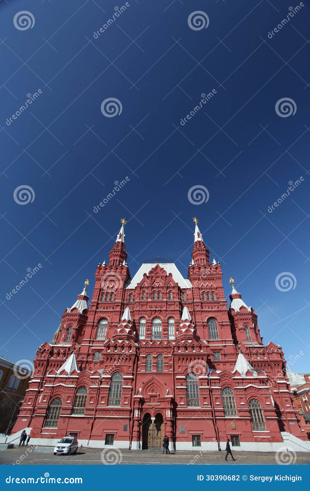 Historisch Museum Van Het Rode Vierkant Van Moskou Stock Foto - Image ...