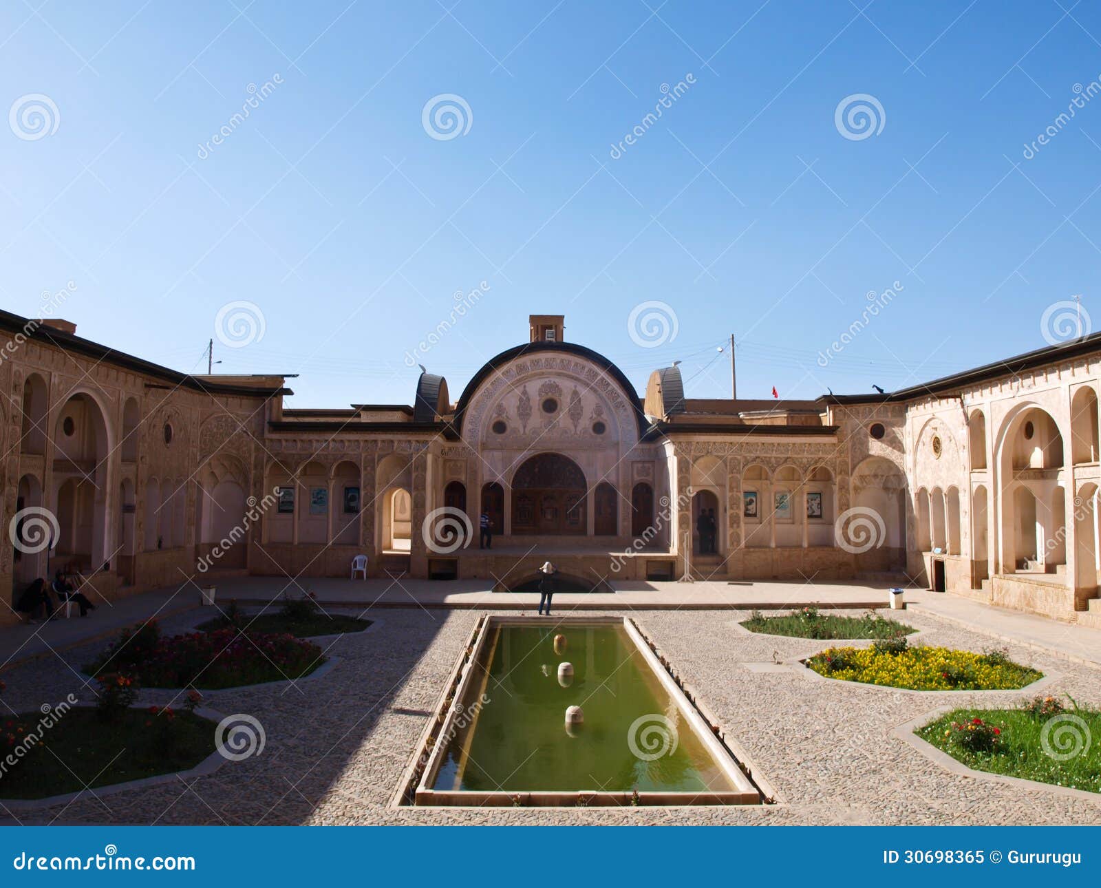 Historisch Oud Huis in Kashan, Iran Stock Afbeelding - Image of ...