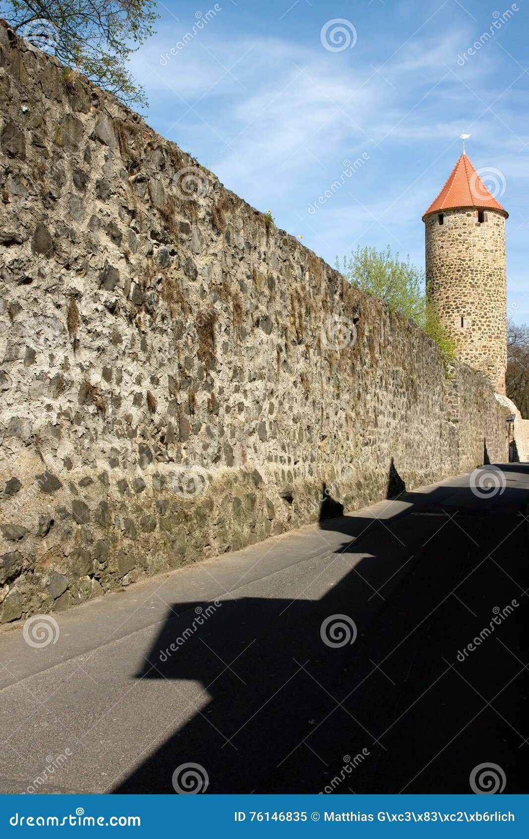 Historische Alte Stadtmauer Stockbild - Bild von aufsatz, europa: 76146835