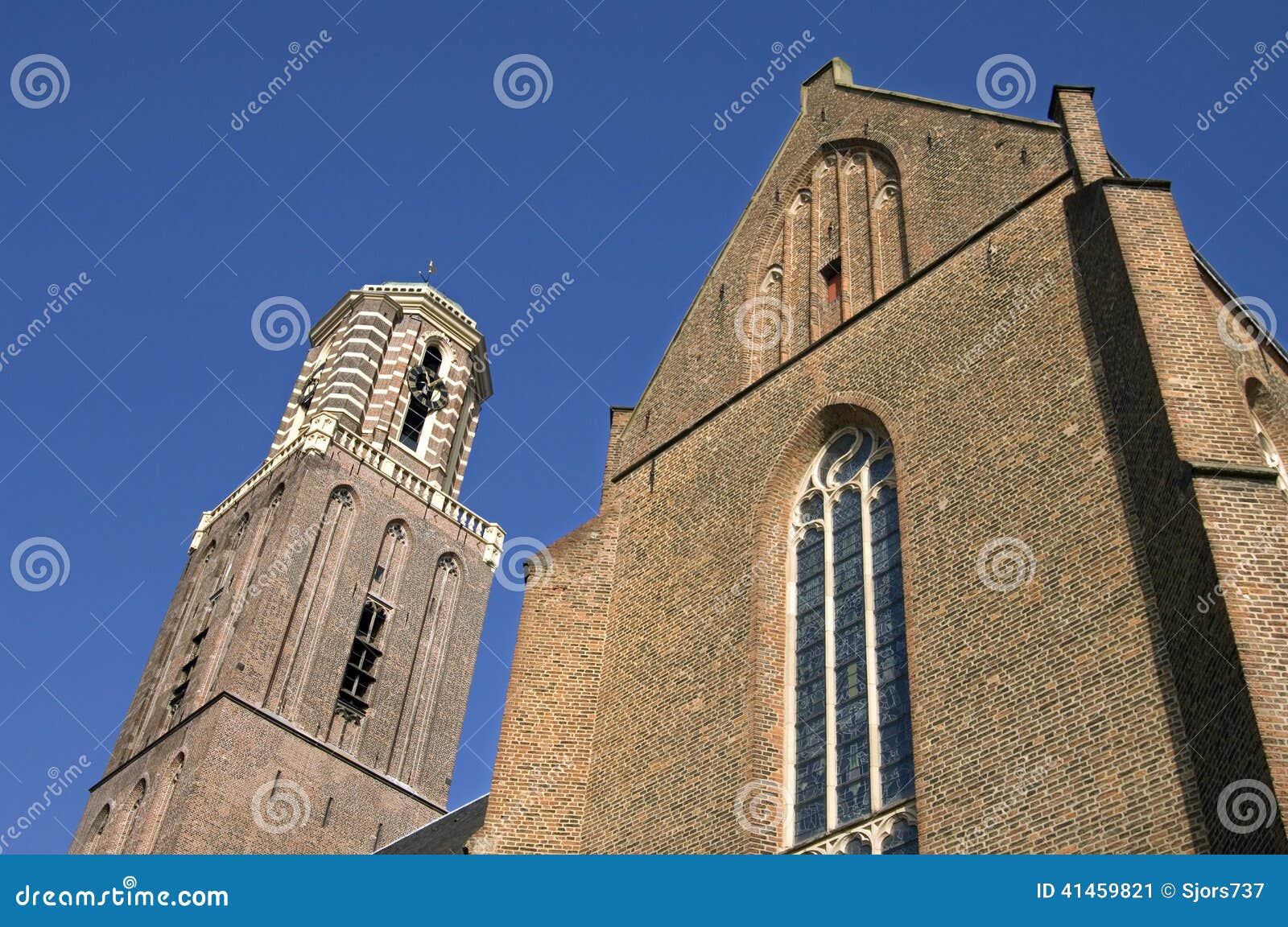 Historische Kerktoren Peperbus, Stad Zwolle Stock Afbeelding - Image of ...