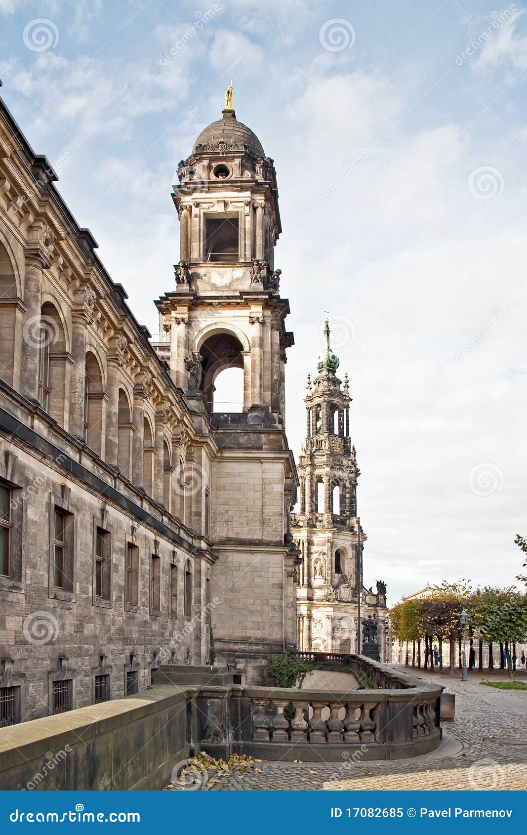 Historische Mitte Der Stadt Dresden Stockbild - Bild von kathedrale ...