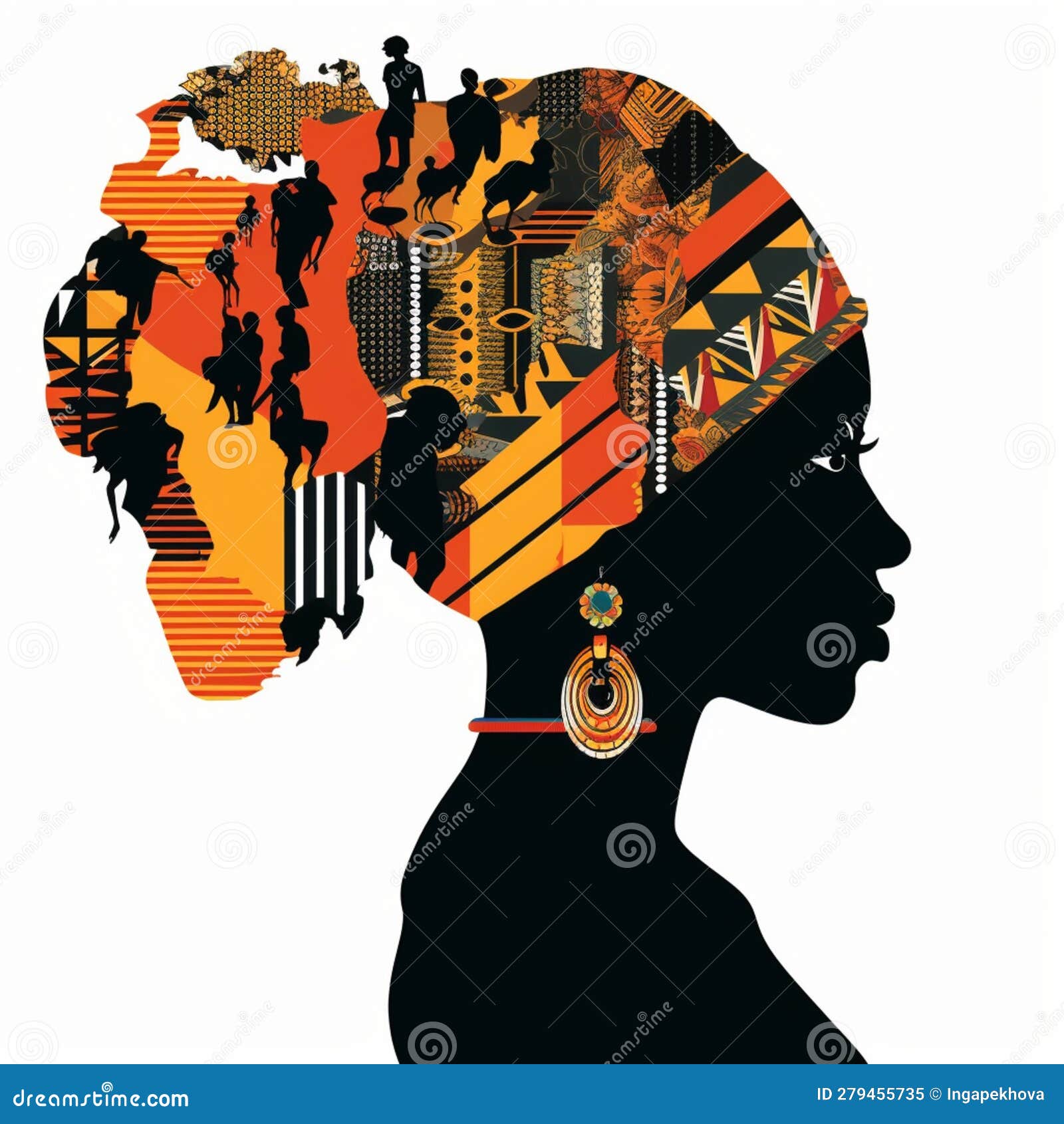 African Month, African Day Banner. Africa Patterned Design. Colorful ...