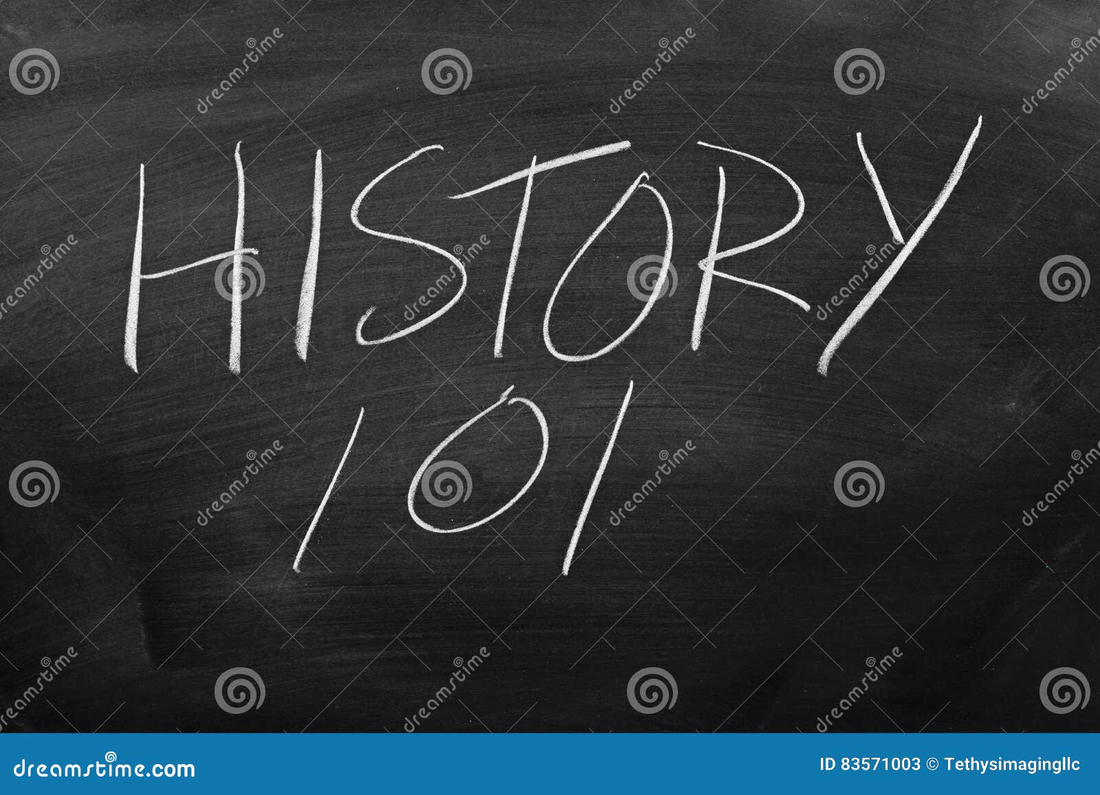 History 101 on a Blackboard Stock Image - Image of chalk, advanced ...
