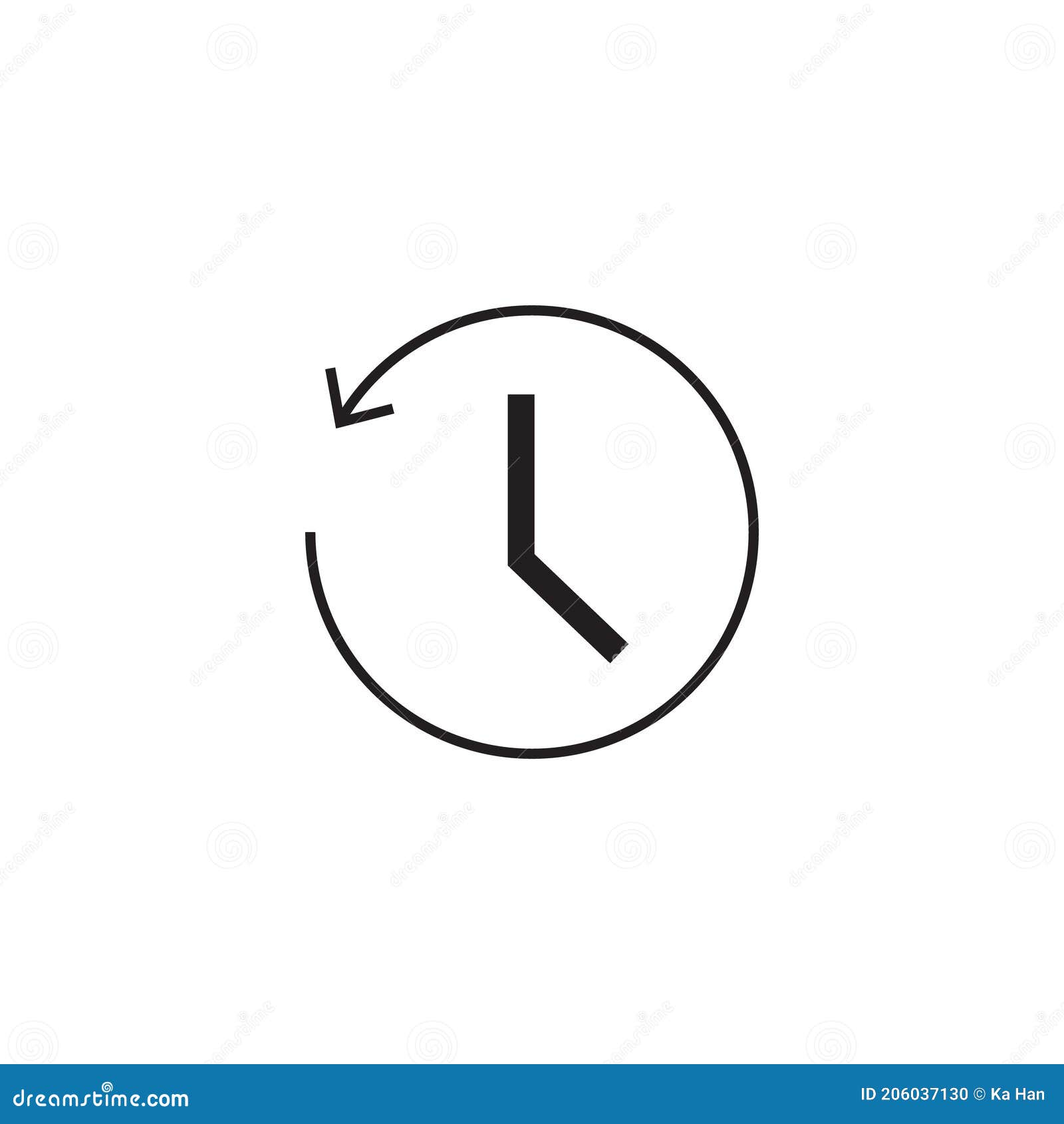 History Button Icon Vector Isolated on White Background Stock Vector ...