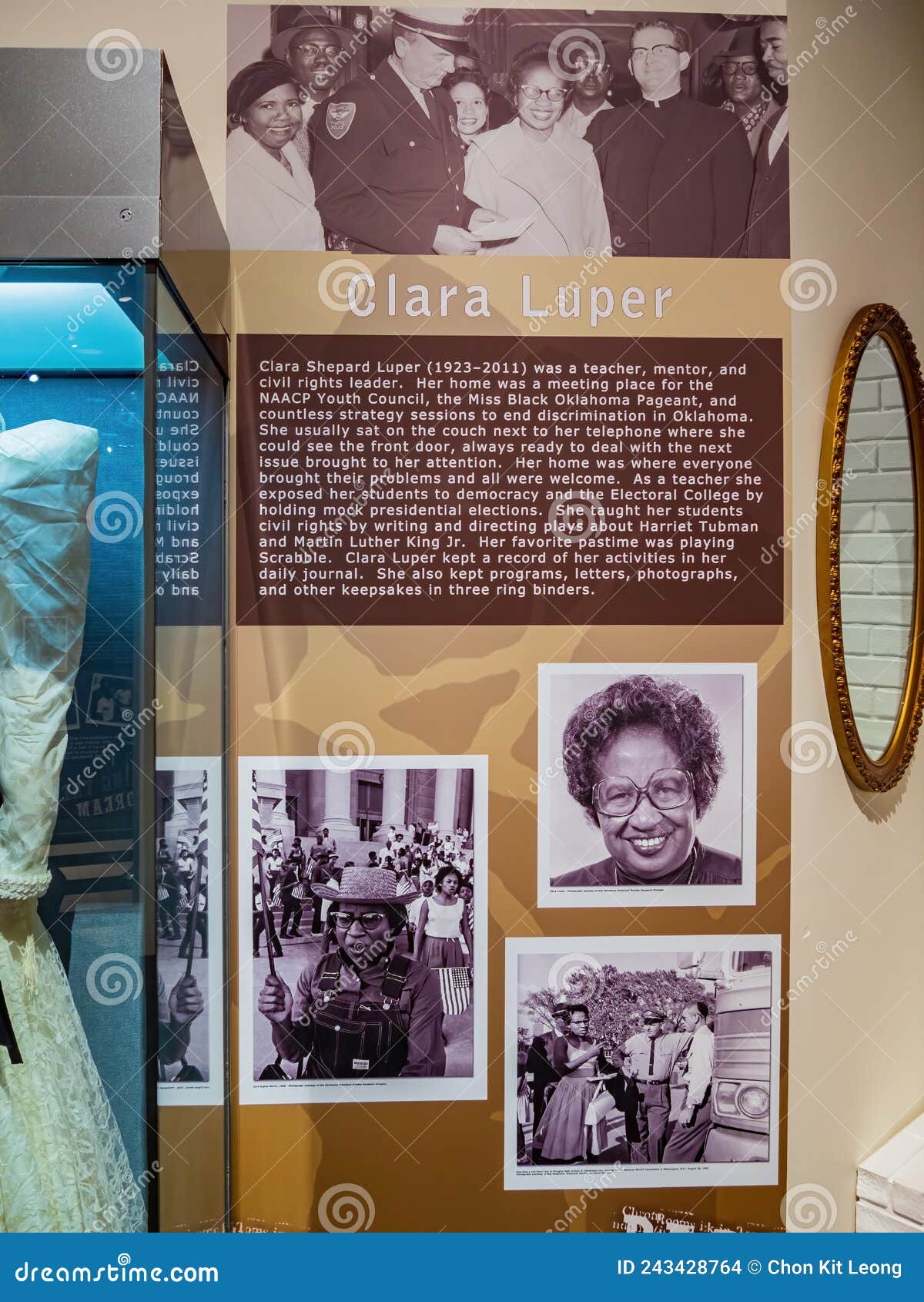 History of Clara Luper Display in the Oklahoma History Center Editorial ...