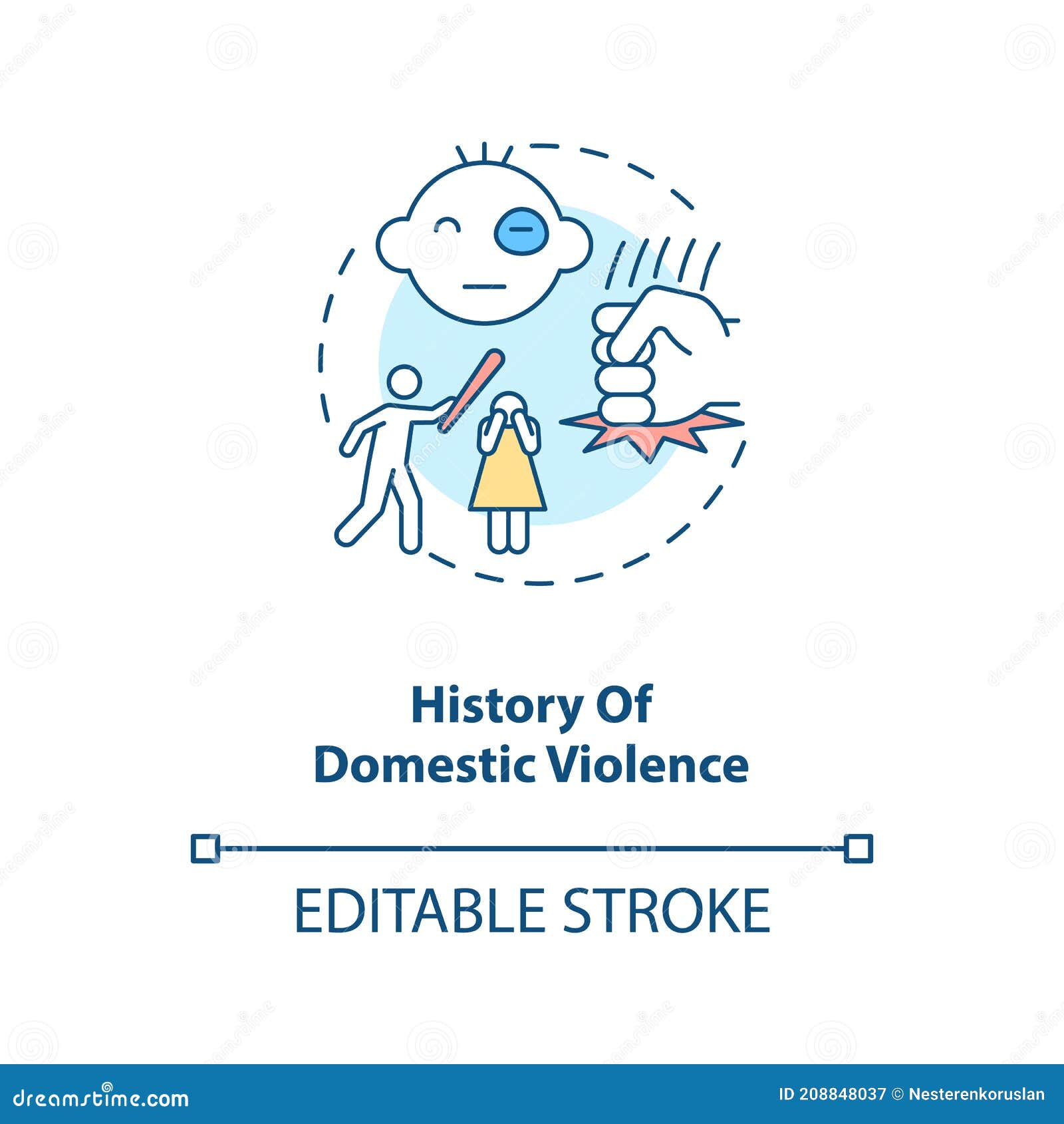 Mob Violence Concept Icon. Civil Unrest, Vandalism, Rebelion Control ...