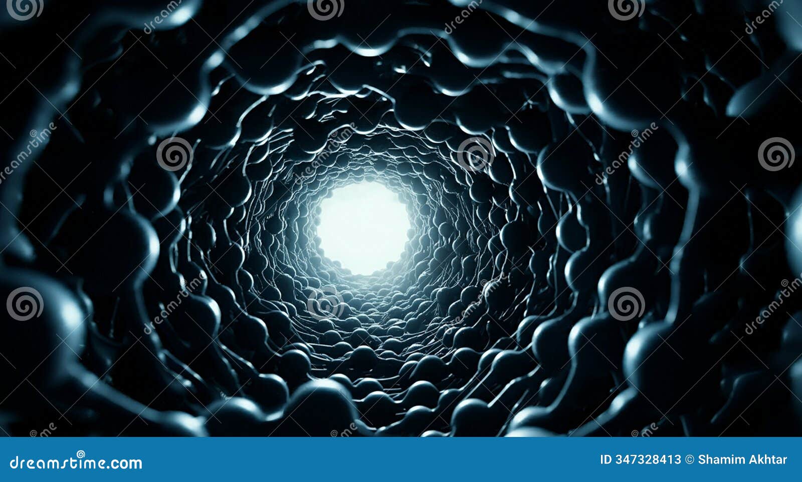 A Futuristic Molecular Structure With Red Polyhedral Shapes Connected ...