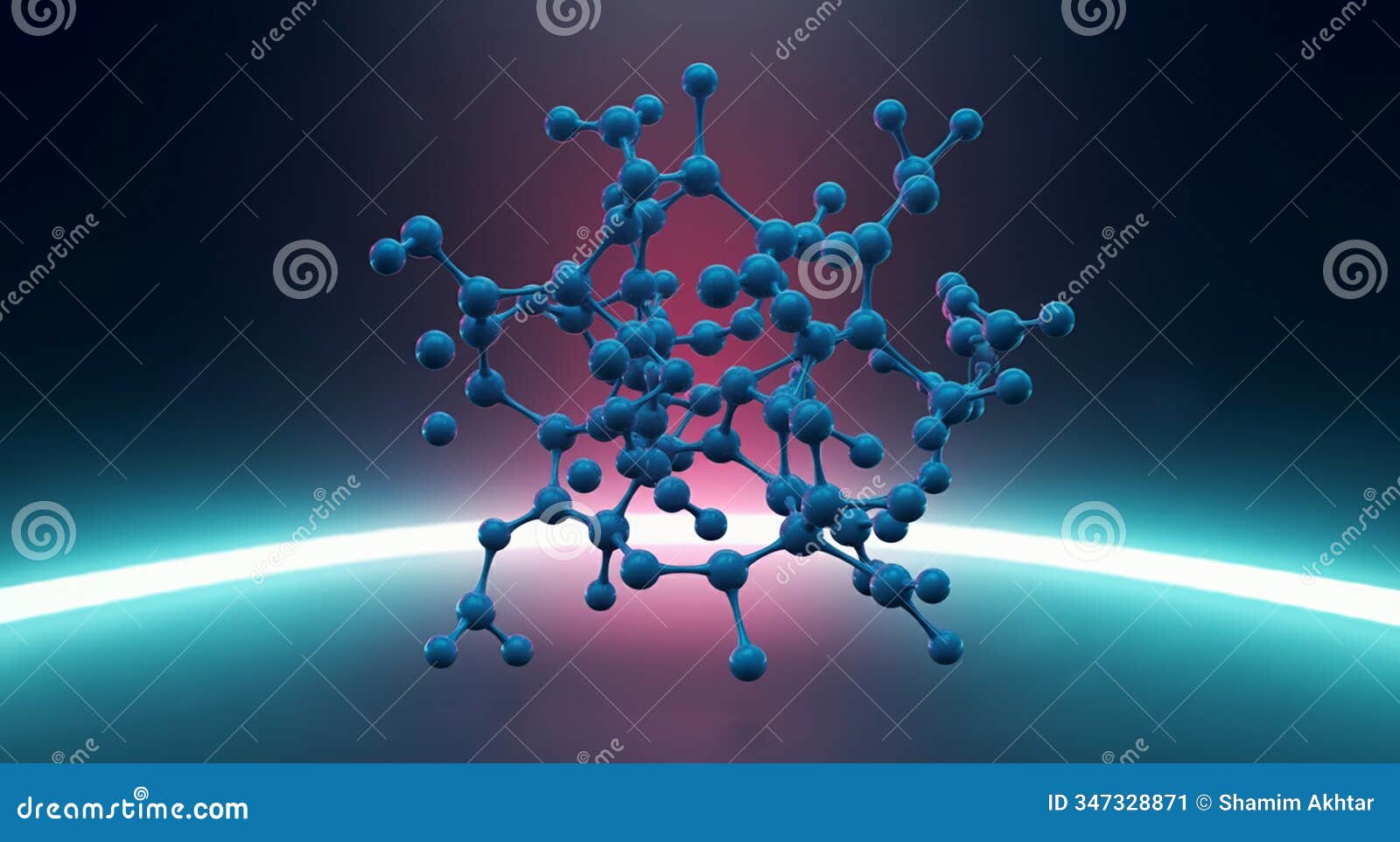 History of Futuristic Molecular Structures Stock Illustration ...
