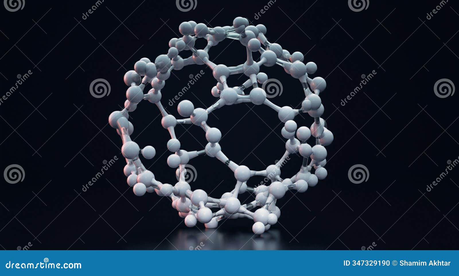 Futuristic Molecular Visualization Of Holographic Chemical Compound ...
