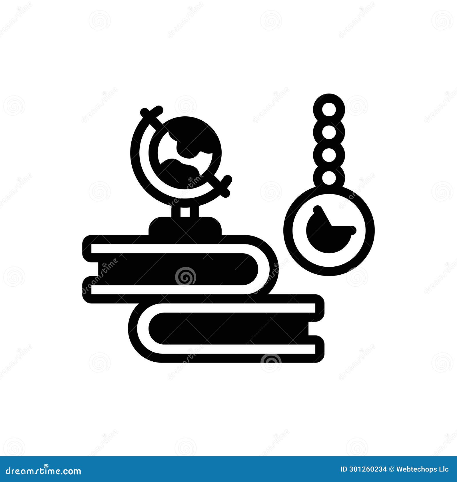 Black Solid Icon for History, Chronicle and Book Stock Vector ...