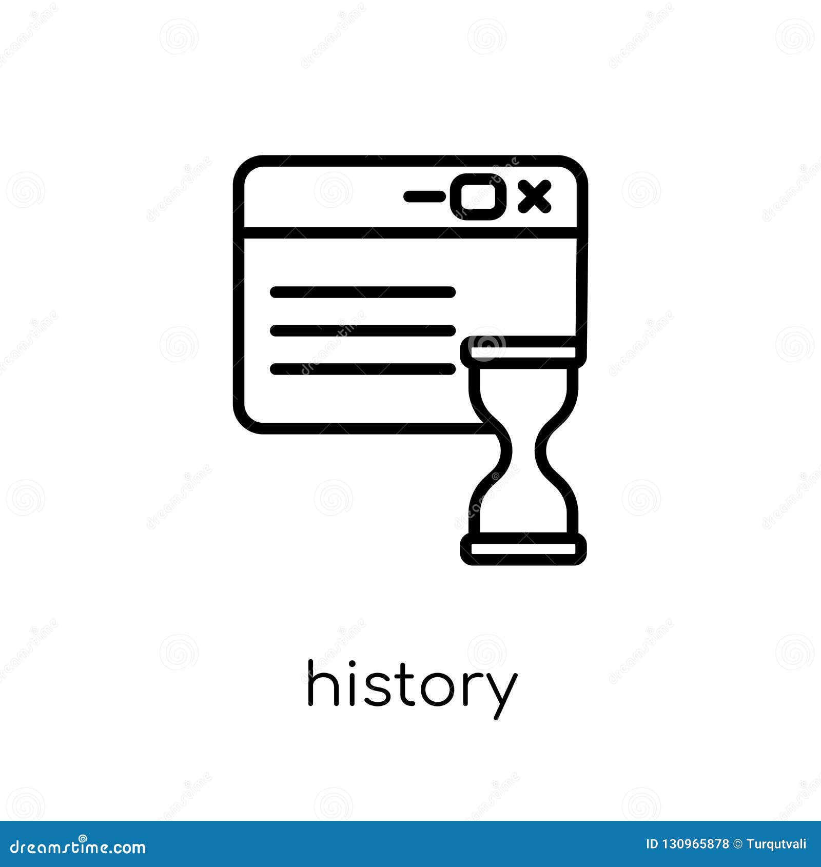 History Icon from Collection. Stock Vector - Illustration of travel ...